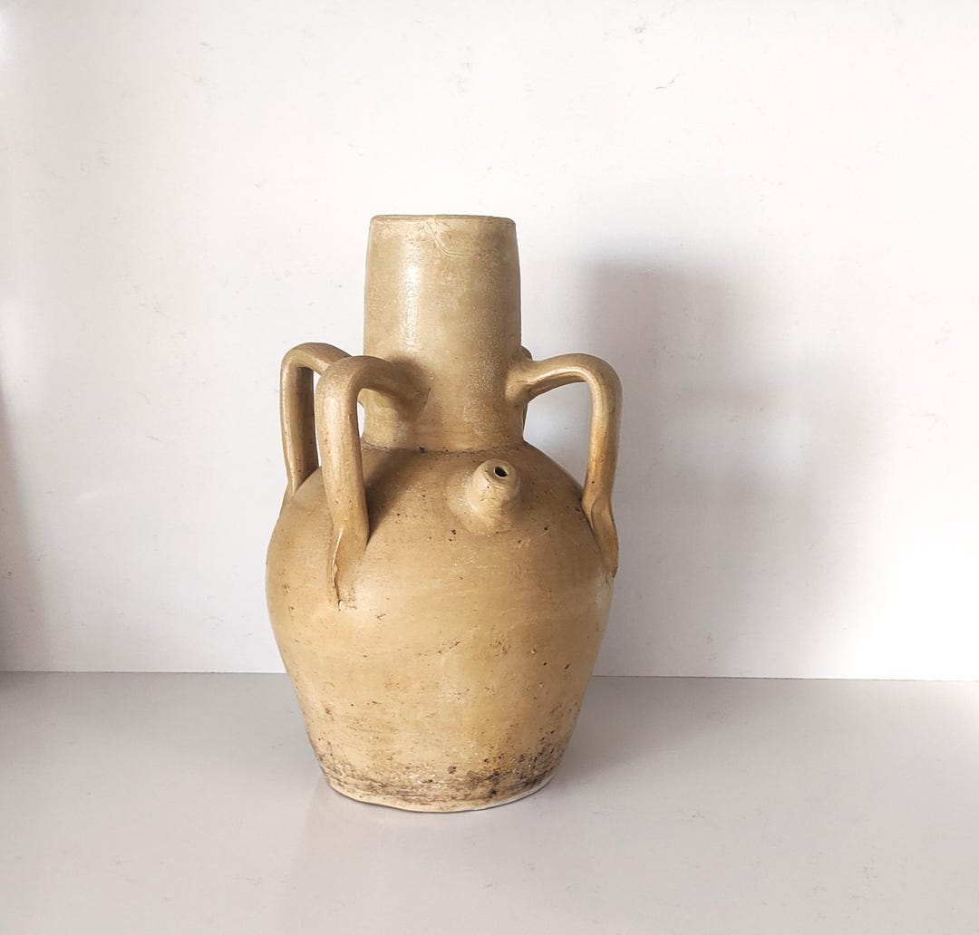 Antique Spanish Botijo | Rustic Terracotta Water Jug | Handmade Clay ...