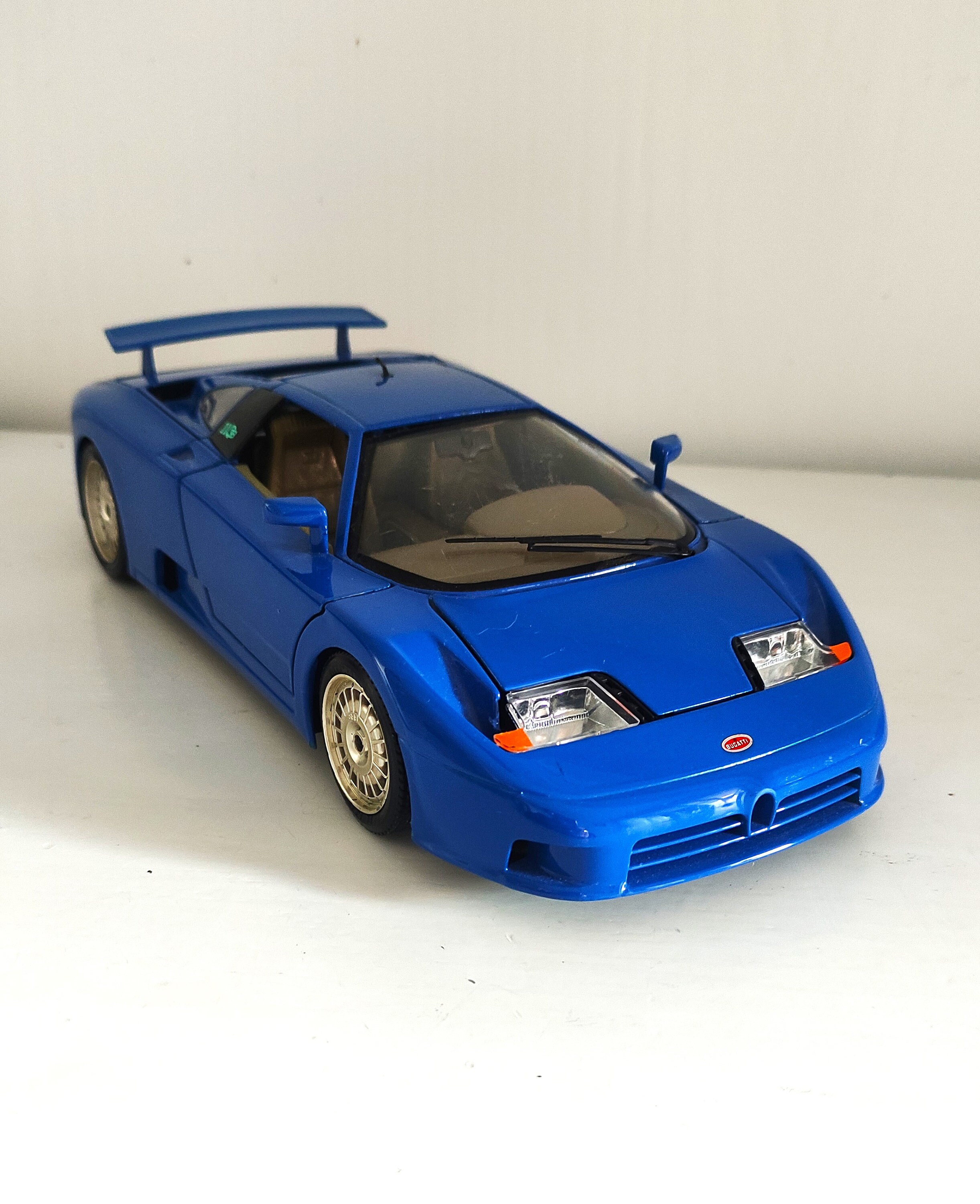 Vintage Bugaro Bugatti Diecast Car, 1991, 1/18, Big Collectible Bugatti ...