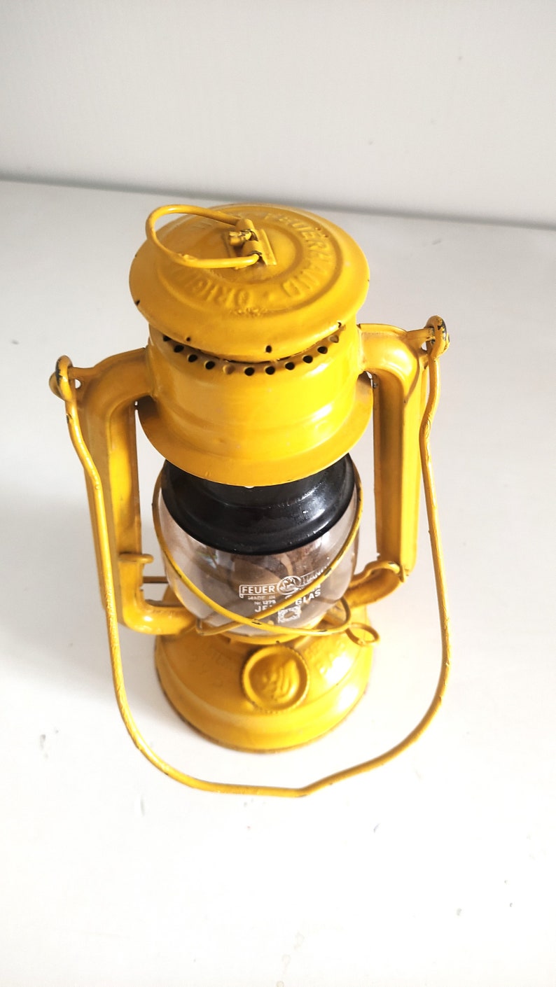 Vintage German Storm Lamp, Feuerhand, Vintage Gas Lamp, Vintage German ...