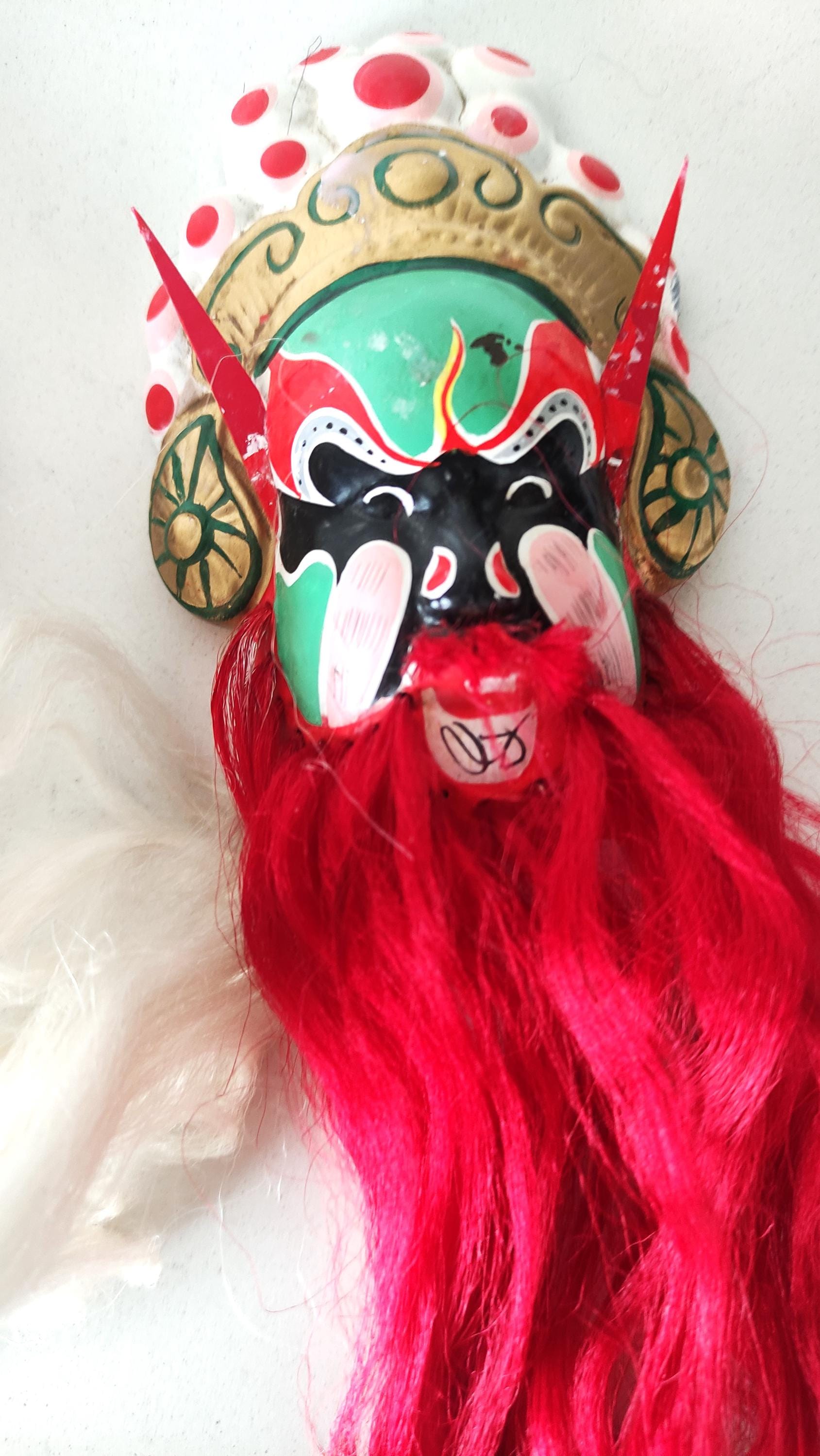 Vintage Chinese Bian Lian Opera Masks: Traditional Wall Decor, Set of 5 ...