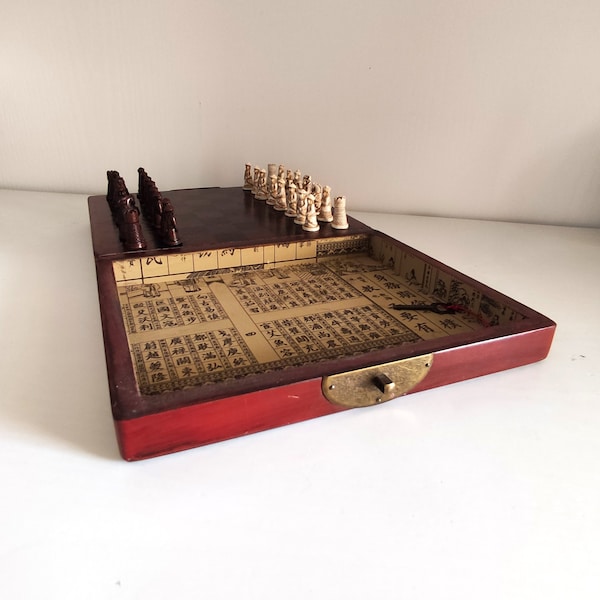 Antique Chinese Chess Set - Etsy