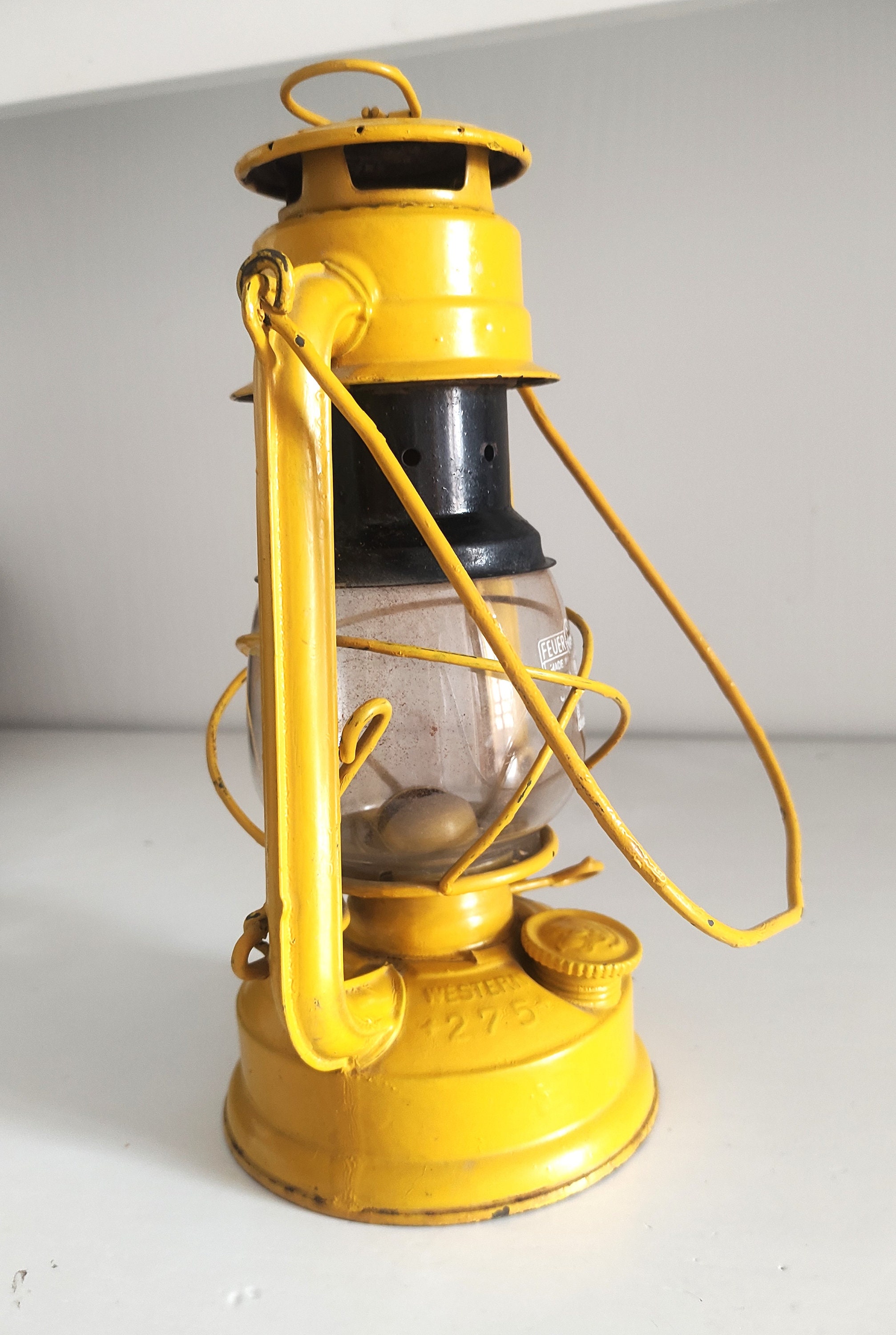 Vintage German Storm Lamp, Feuerhand, Vintage Gas Lamp, Vintage German ...