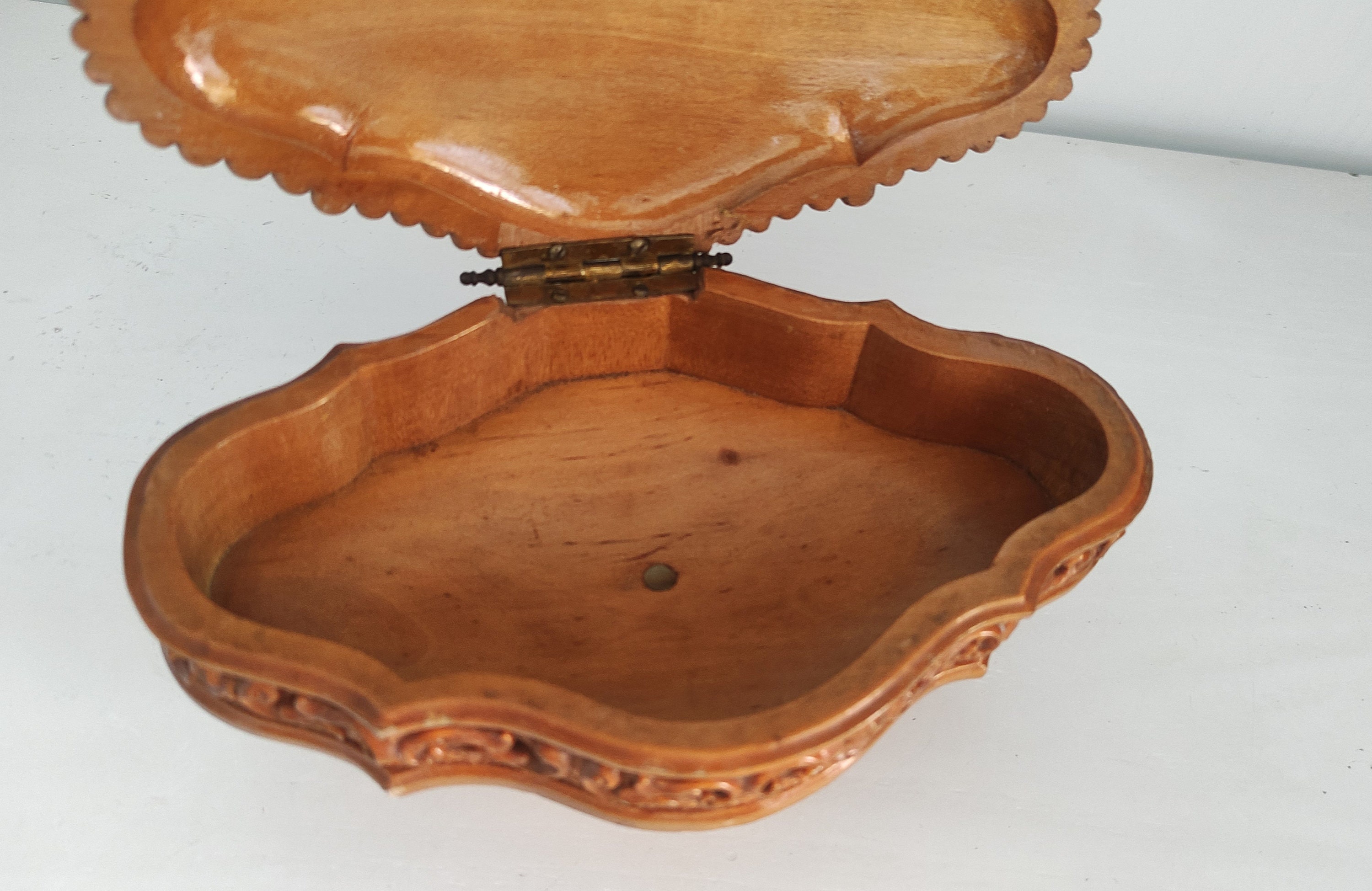 Antique French Jewelry Box, Rococo Style Jewelry Box, Hand Carved Wood ...