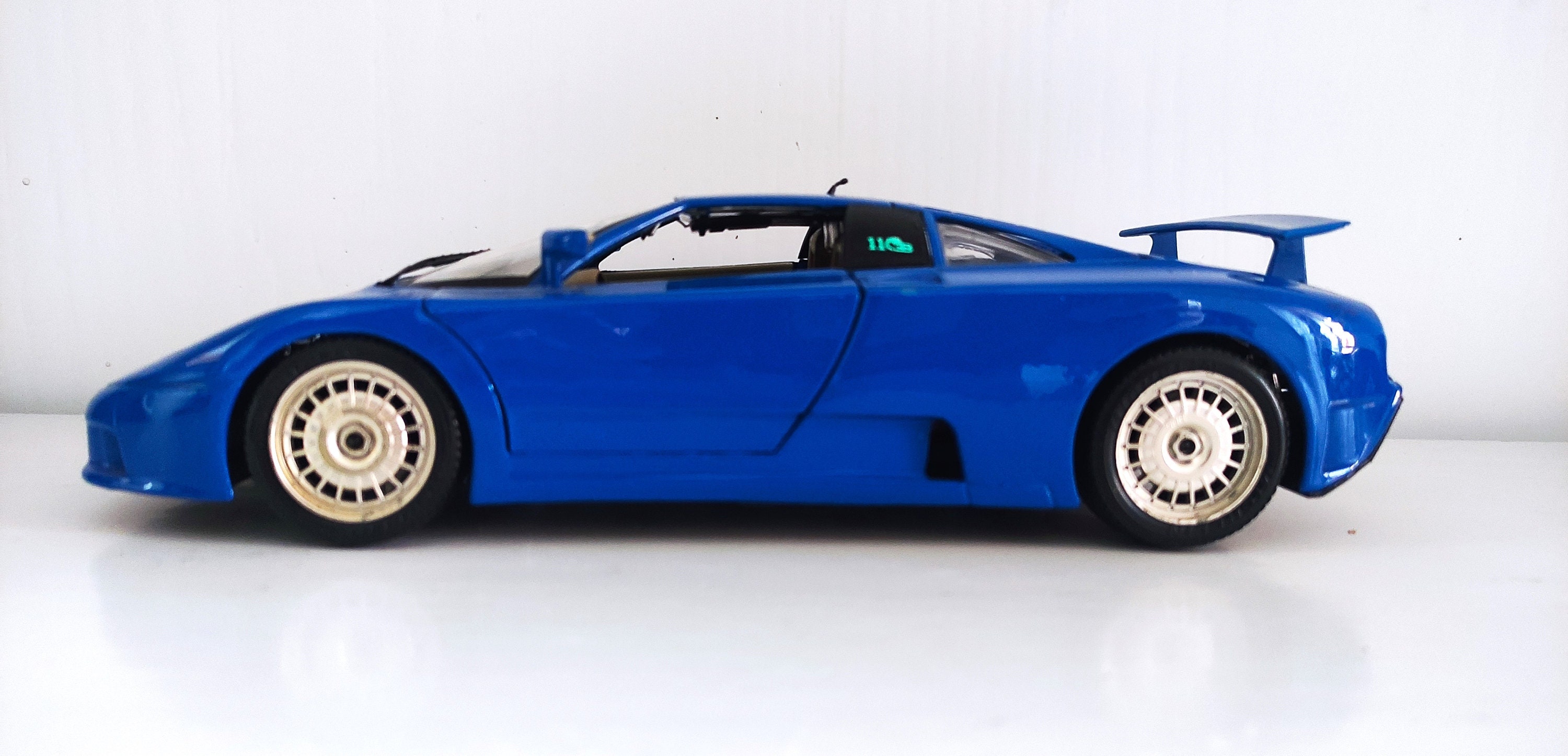 Vintage Bugaro Bugatti Diecast Car, 1991, 1/18, Big Collectible Bugatti ...