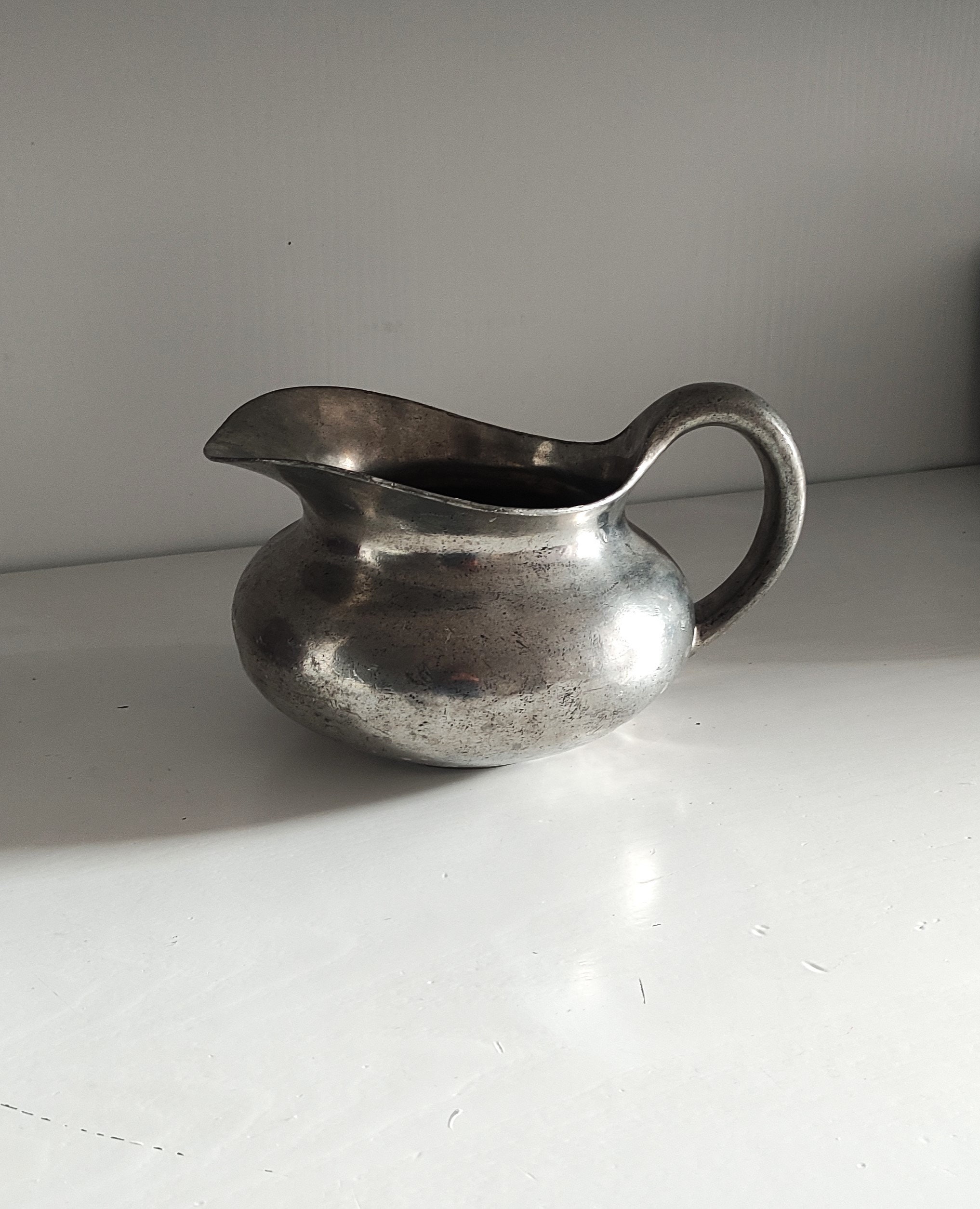Antique Pewter Pot, E.P.U. Europe, Etain Zinn, Pewter Pitcher, Large ...