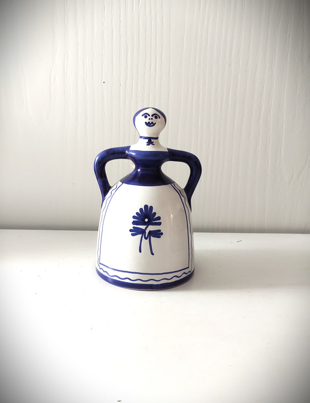 Vintage Spanish Ceramic Bell in Form of a Woman, Spanish Lady Bell ...