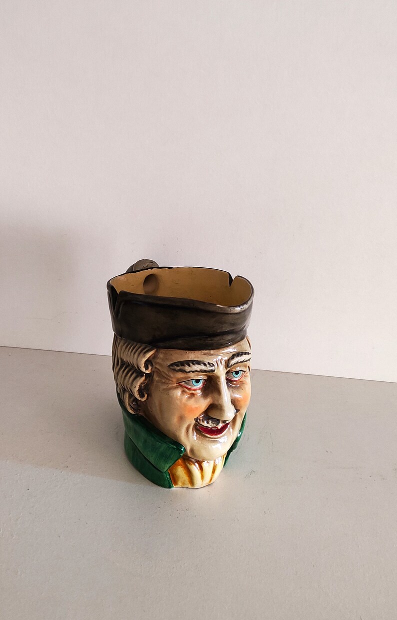 Vintage Jug With a Smiling Face Hand Painted Jug With a - Etsy