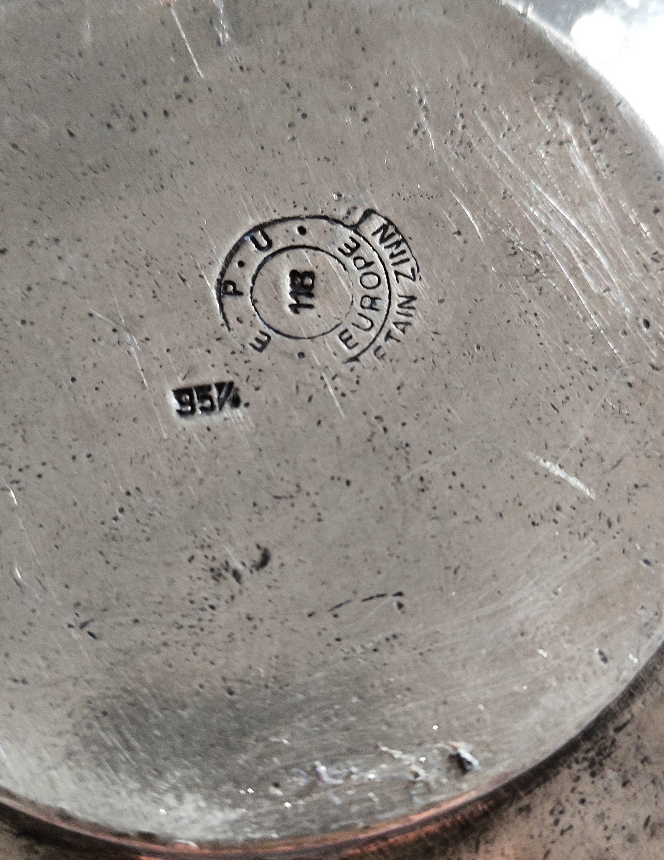 Antique Pewter Pot, E.P.U. Europe, Etain Zinn, Pewter Pitcher, Large ...