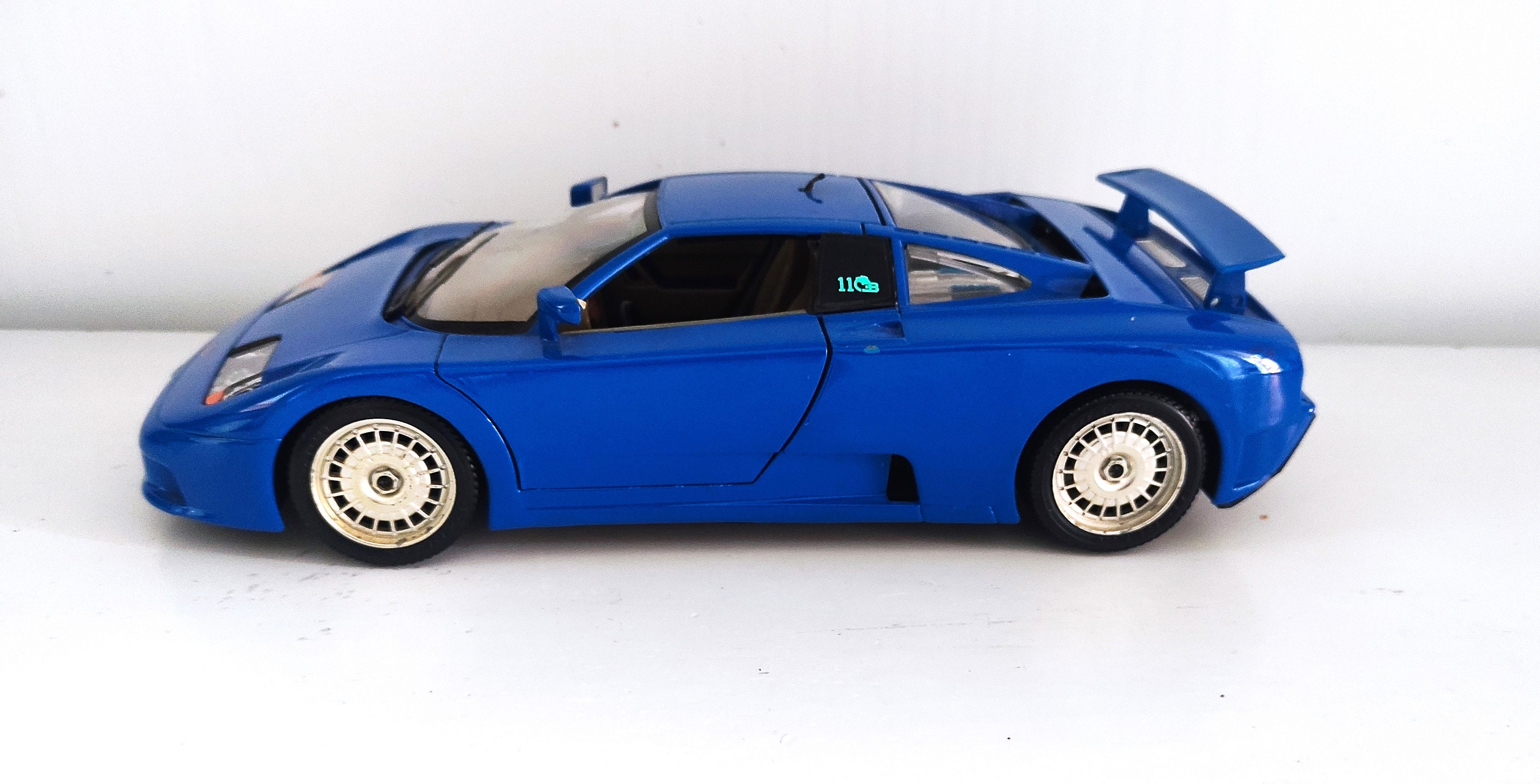 Vintage Bugaro Bugatti Diecast Car, 1991, 1/18, Big Collectible Bugatti ...