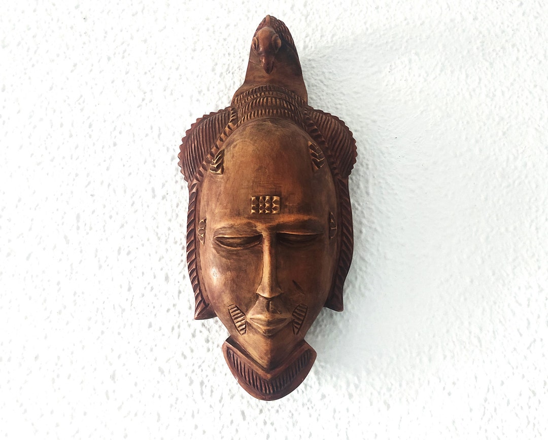 Vintage African Wall Mask, African Yohure Wall Hanging, Authentic ...