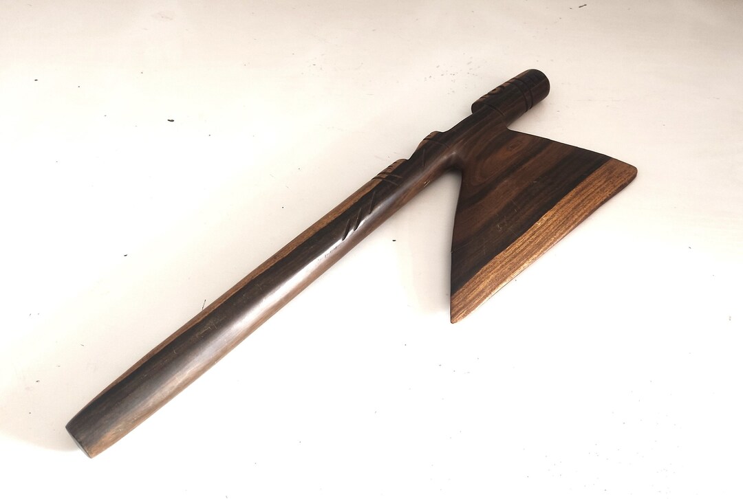 Vintage Brazilian Ebony Wood Axe: Hand Carved Tribal Hatchet - Etsy