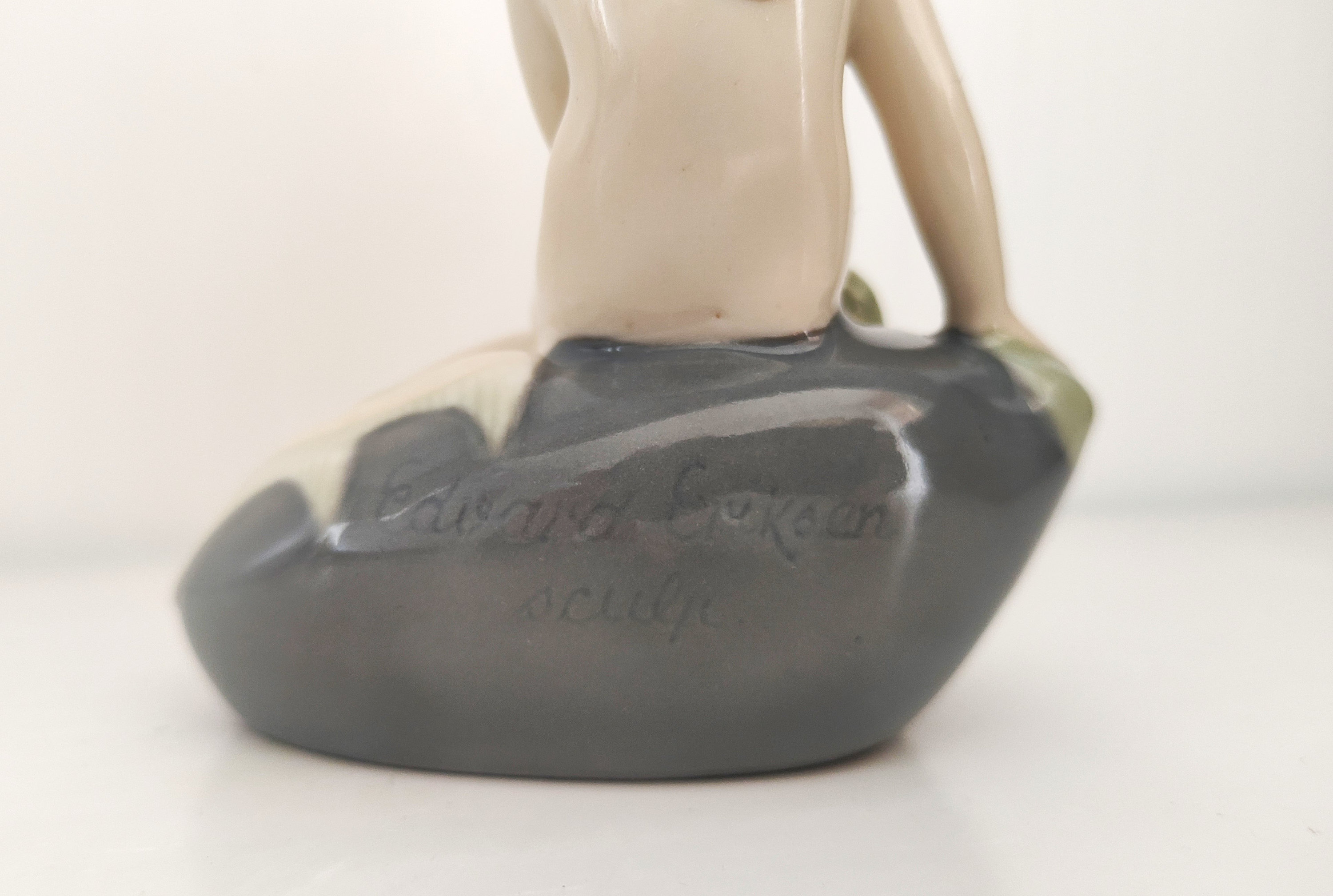 Vintage Edvard Eriksen's Little Mermaid Porcelain Figurine, Andersen's ...