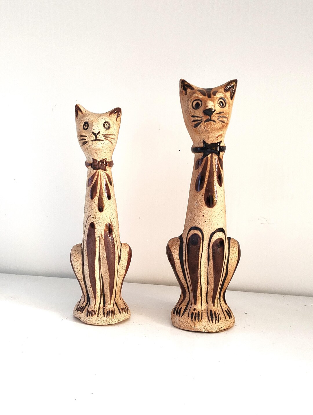 Vintage Ceramic Cats, Mexican Pottery Art, Mexican Ceramic Cat ...