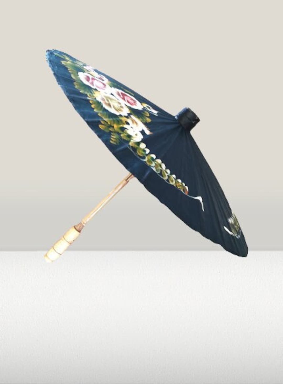 Vintage Hand Made and Hand Painted Asian Parasol Hand Painted - Etsy