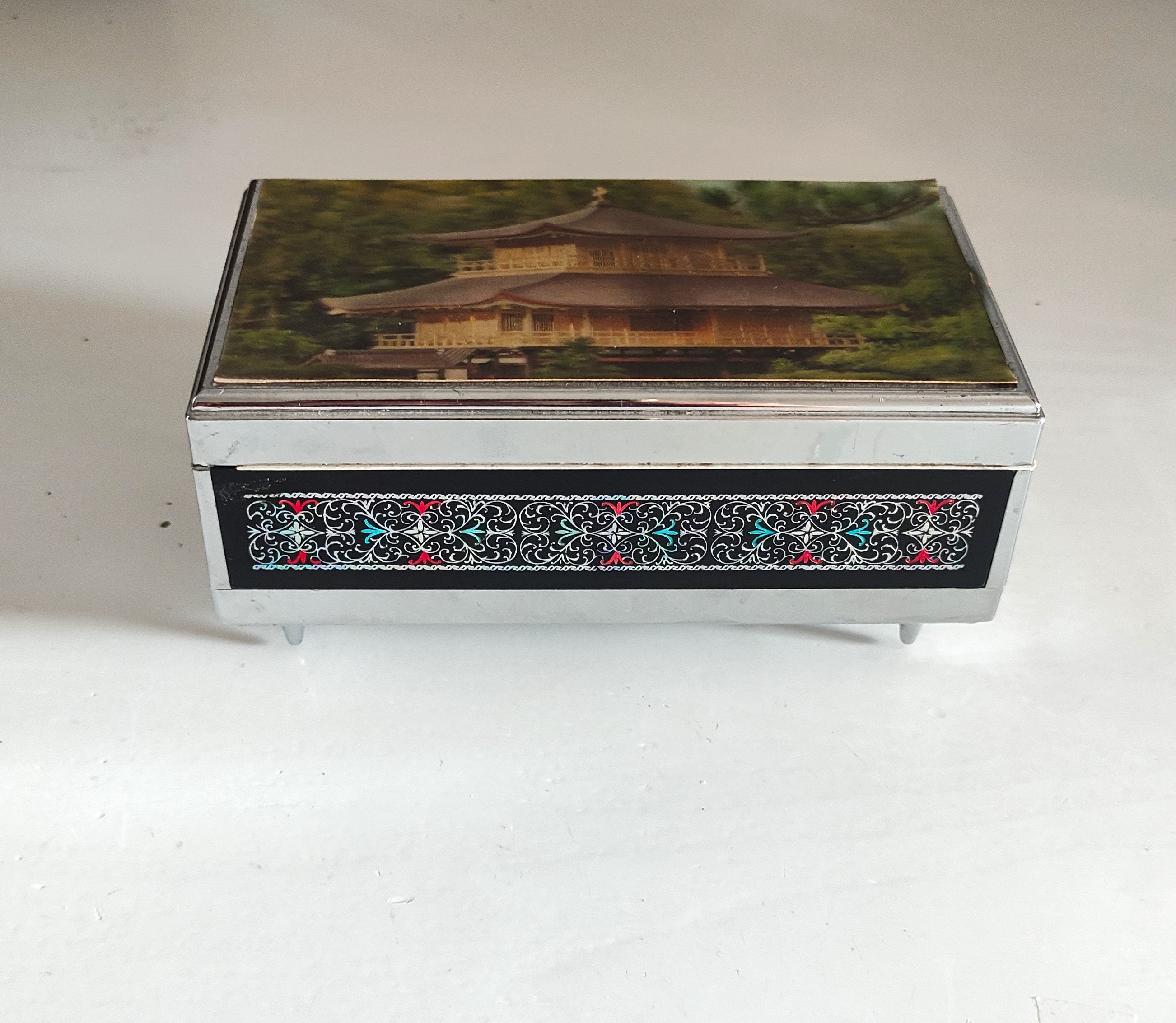Vintage Japanese Lady Mate Music Jewelry Box With a 3D - Etsy