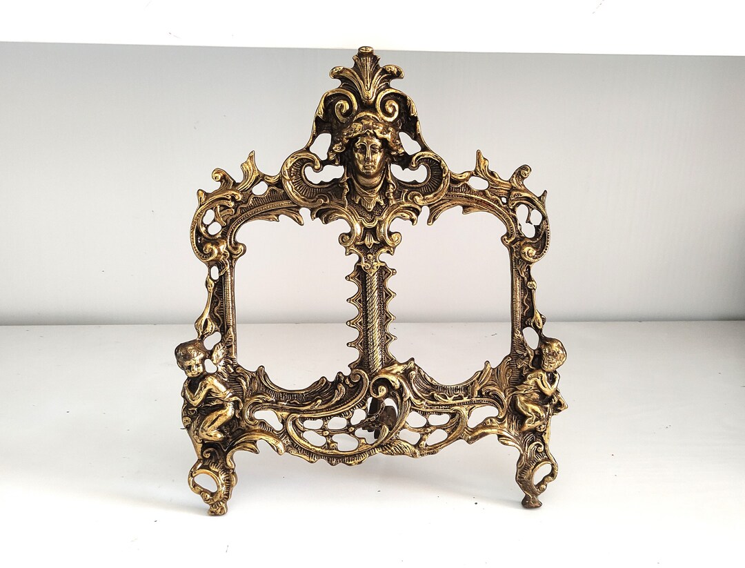 Antique Tabletop Frame, Antique Victorian Bronze Frame, Ancient Goddess ...