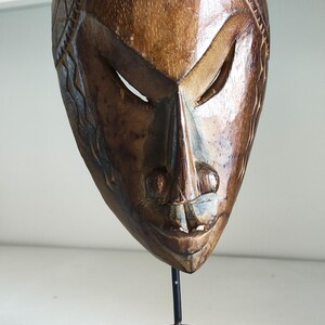 Tribal African Candleholder, African Mask Candlestick Holder, Hand ...