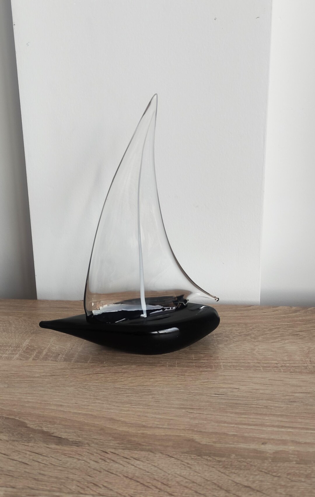 Vintage Murano Glass Sailboat Sculpture, Marco Rubelli Glass Sailboat ...