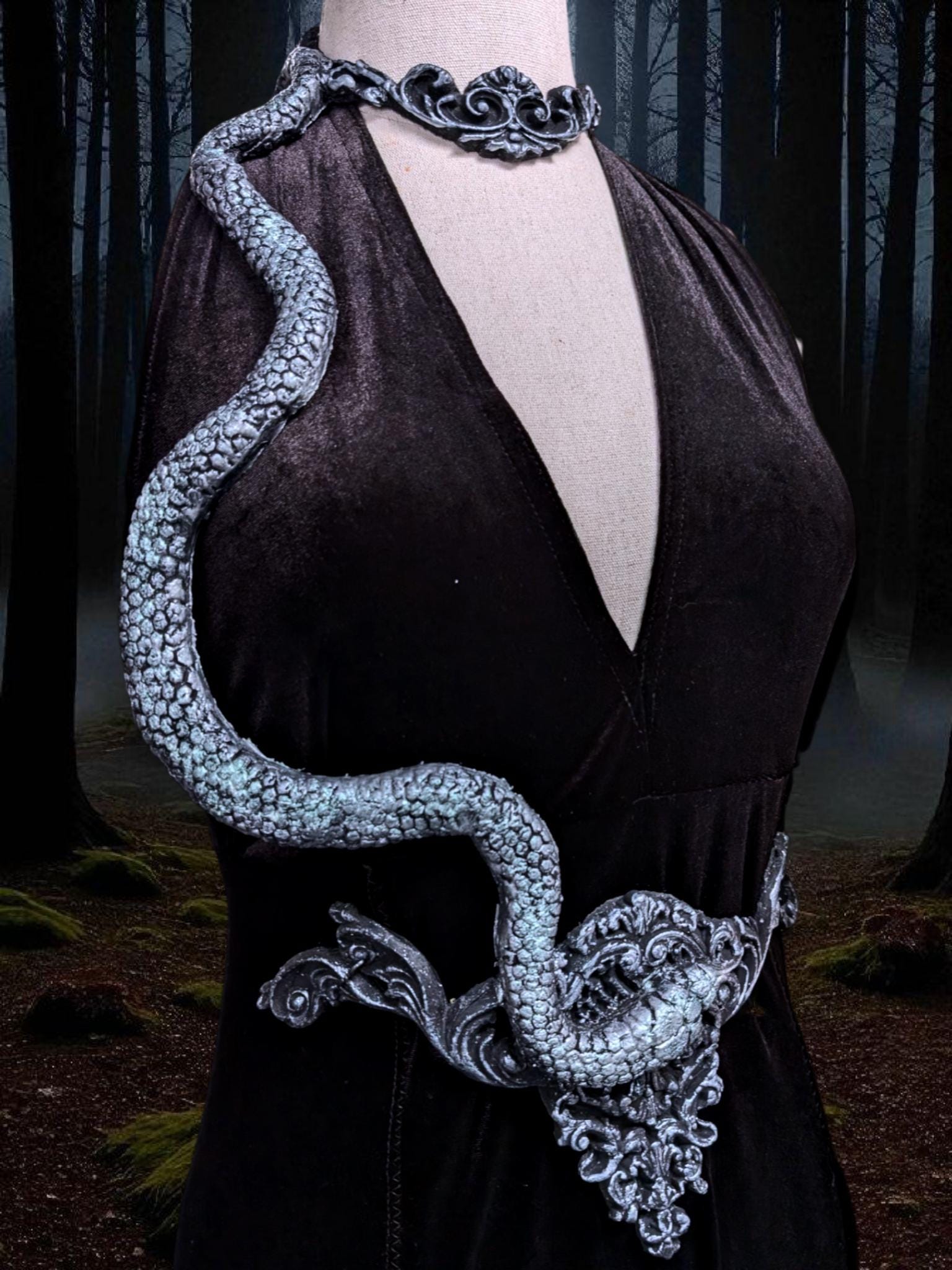 Silicone Snake Gothic Harness | Alternative Skin-friendly Accessory ...