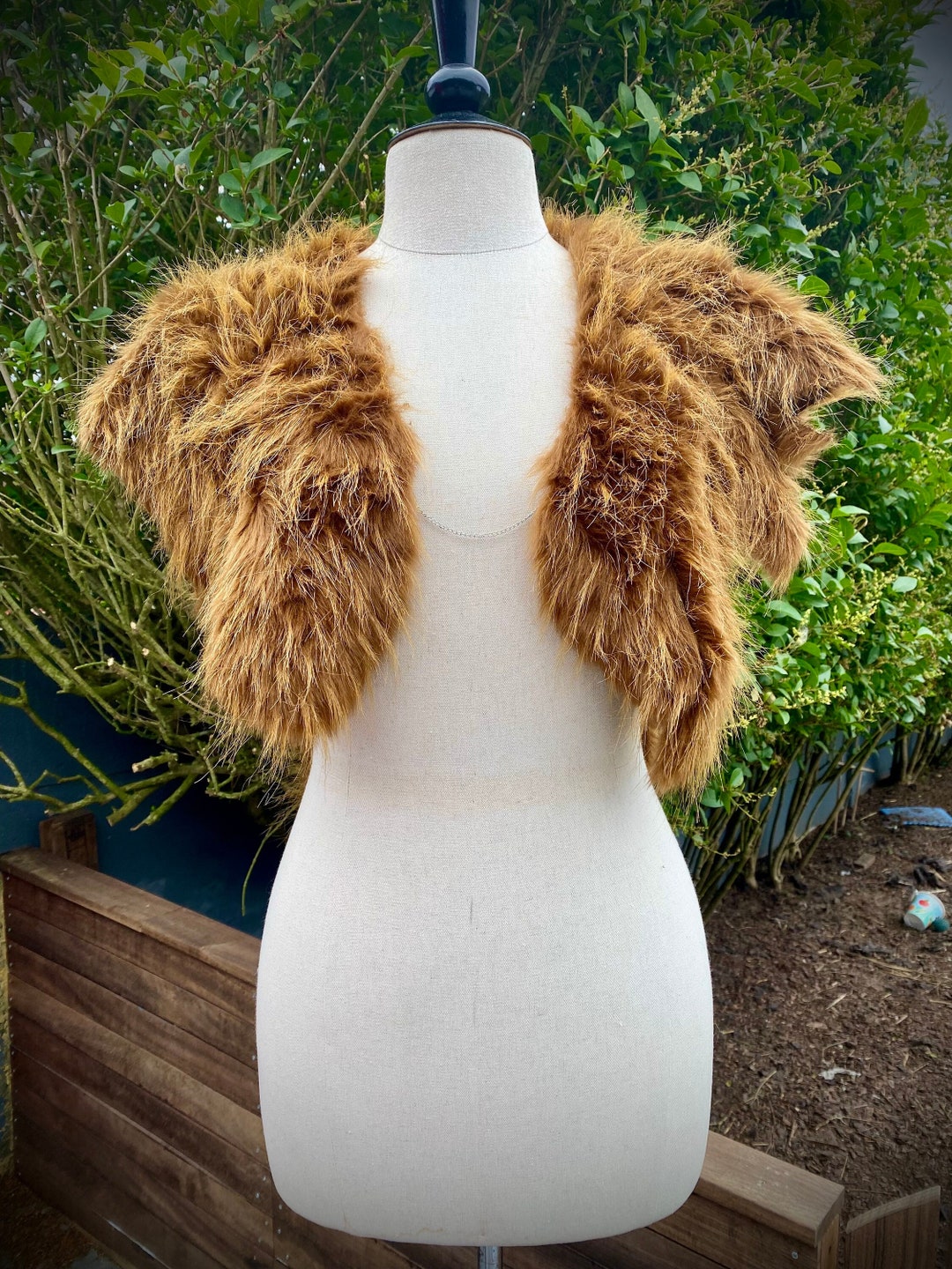Barbarian Fur Cape Viking Red Brown Caramel Long Wicks - Etsy