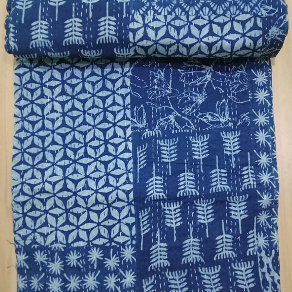 Indigo Quilt - Etsy
