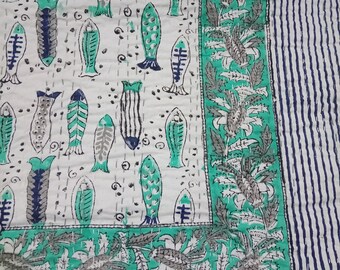 Fish Block Print - Etsy