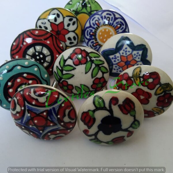 Hand Painted Knobs - Etsy