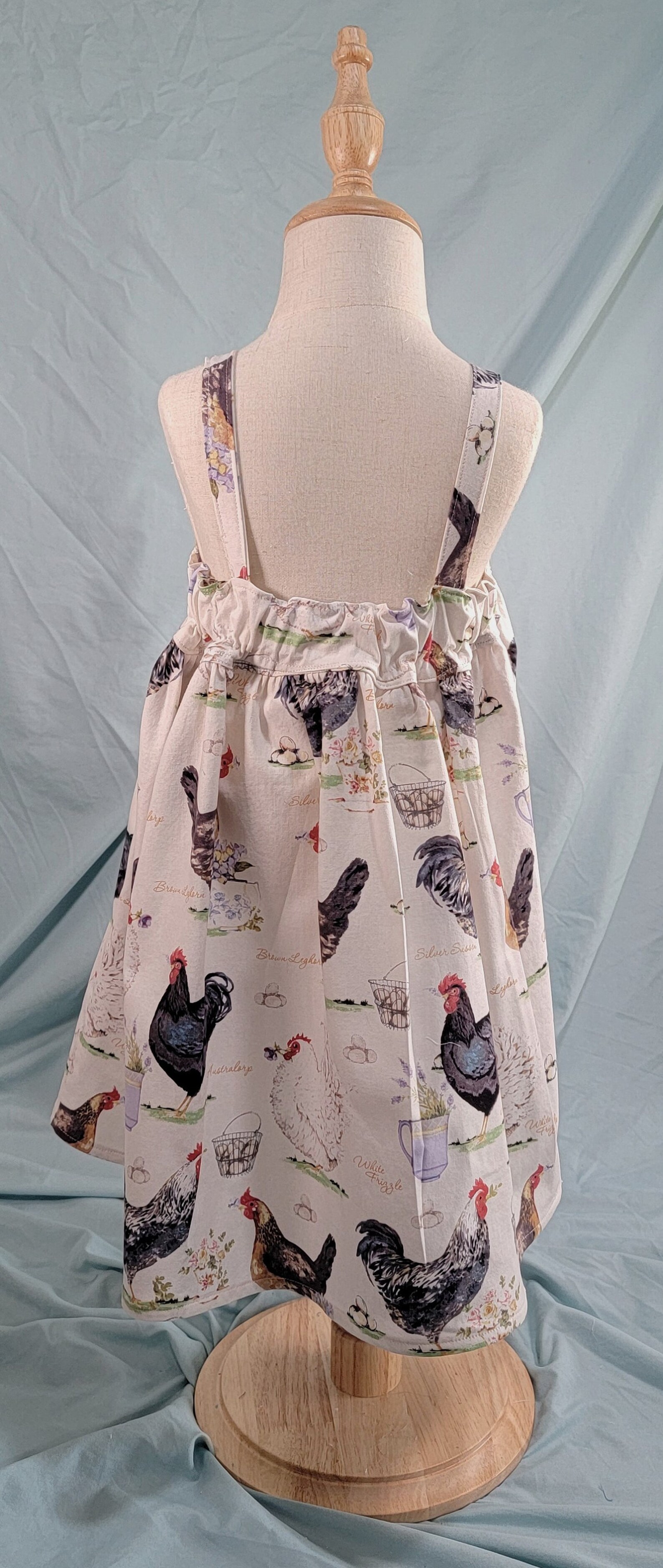 Made to Order Charming Chicken Print Girls Handmade Sundress Avail in ...
