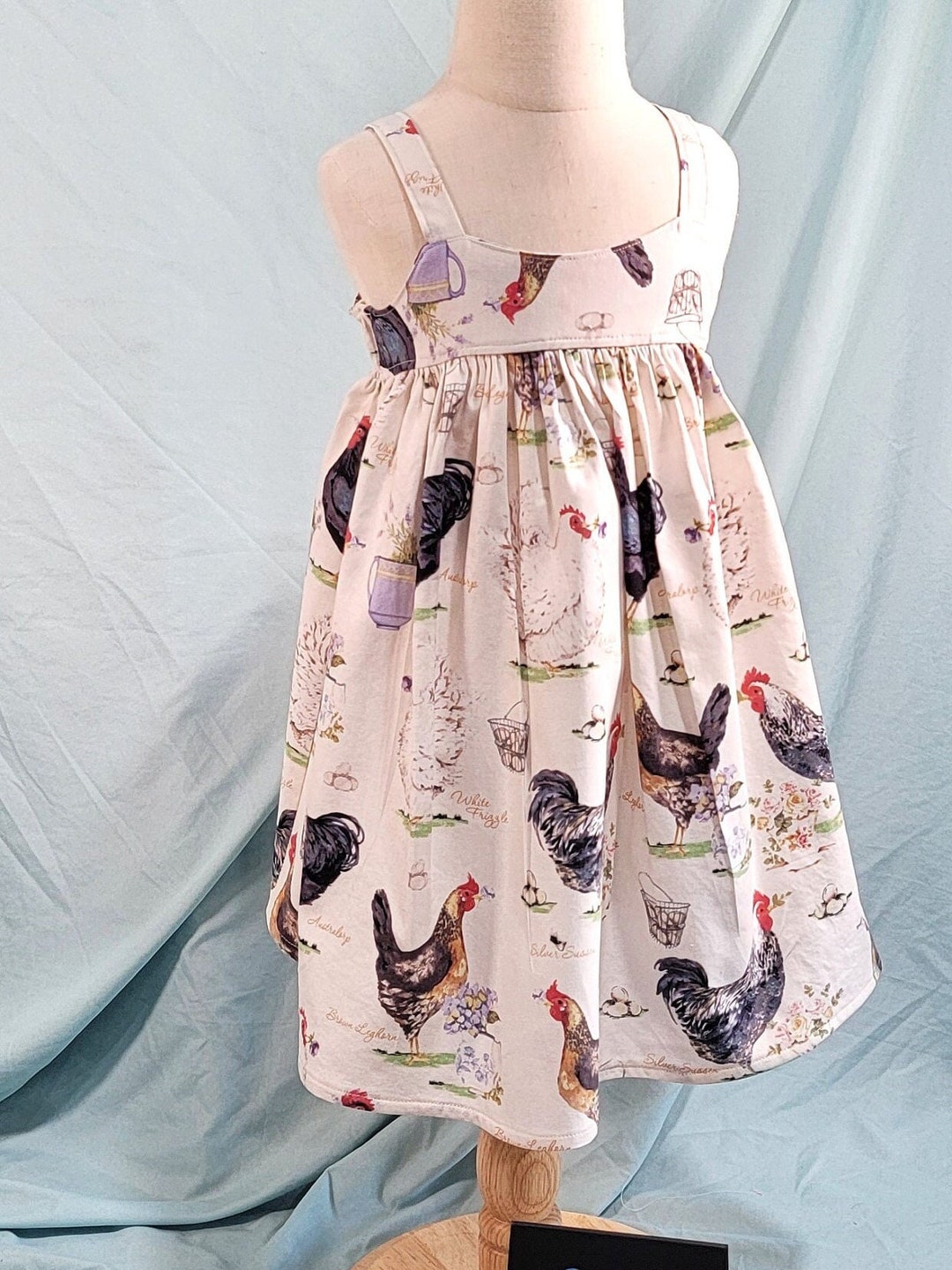 Adorable Barnyard Three Tier Ruffled Skirt Chicken Theme Dress - Etsy