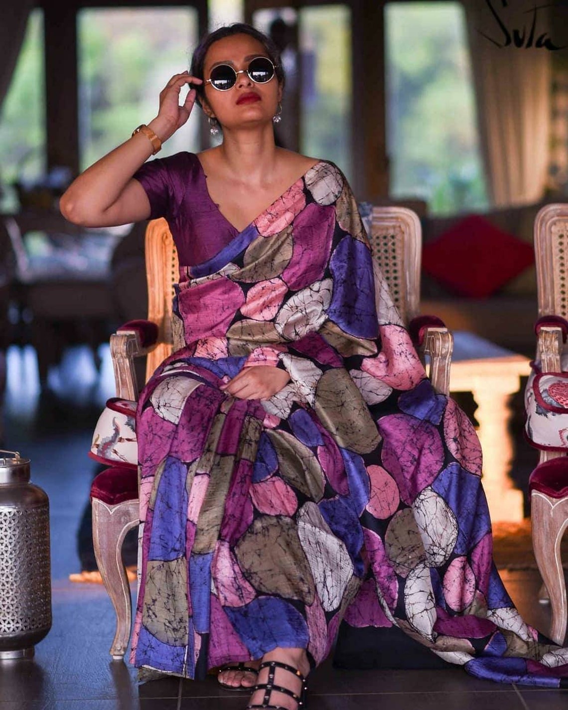 Designer Japan Satin Digital Printed Saree With Blouse Piece - Etsy