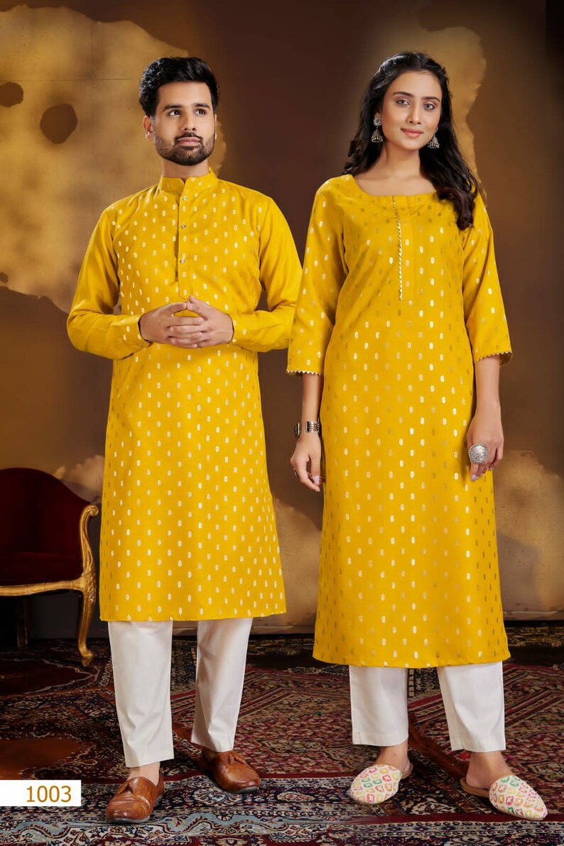 Designer Couple Combo Dresses Kurta Set Kurta Kurti for - Etsy
