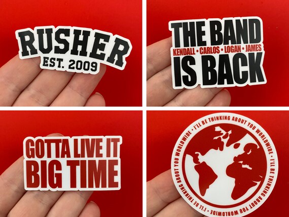 Stickers BTR Big Time Rush Sticker #21 Stickers, Labels & Tags Paper ...