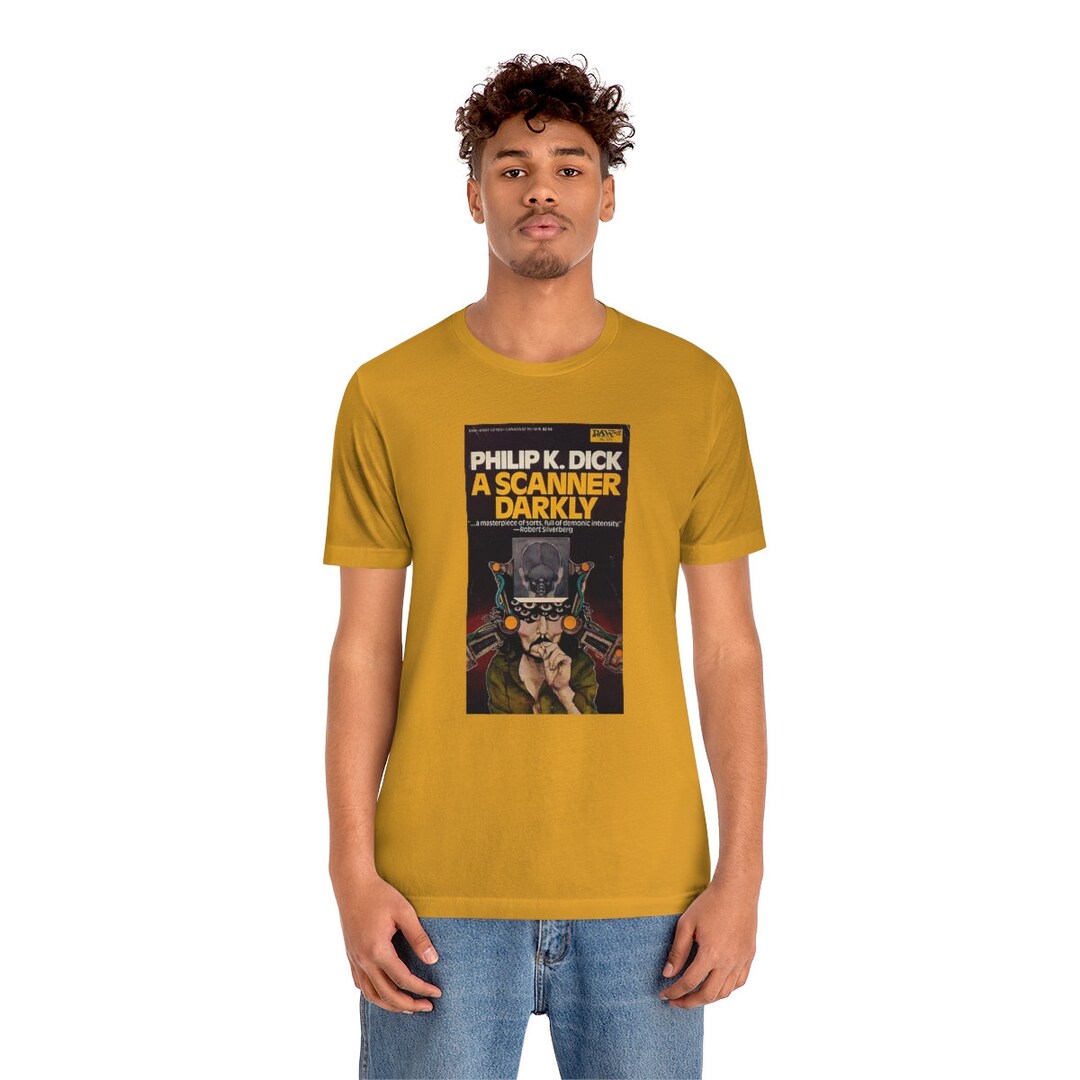 Pkd's Scanner Darkly Book Cover T-shirt Philip K. Dick Unisex Jersey ...