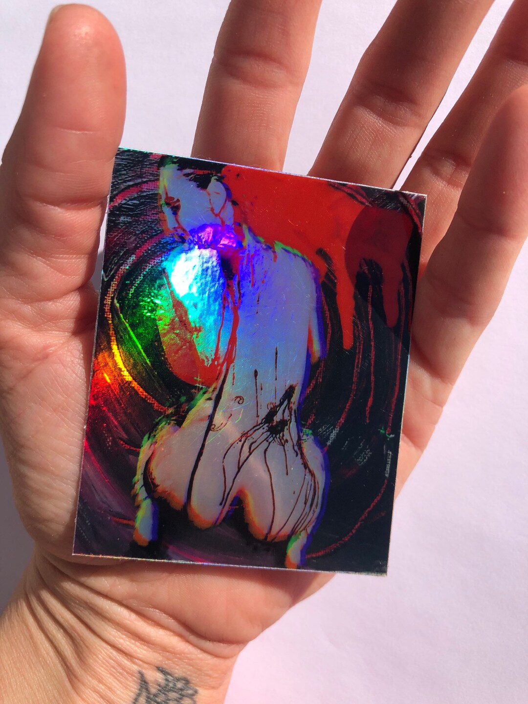 NFT Art Holographic Sticker - Etsy
