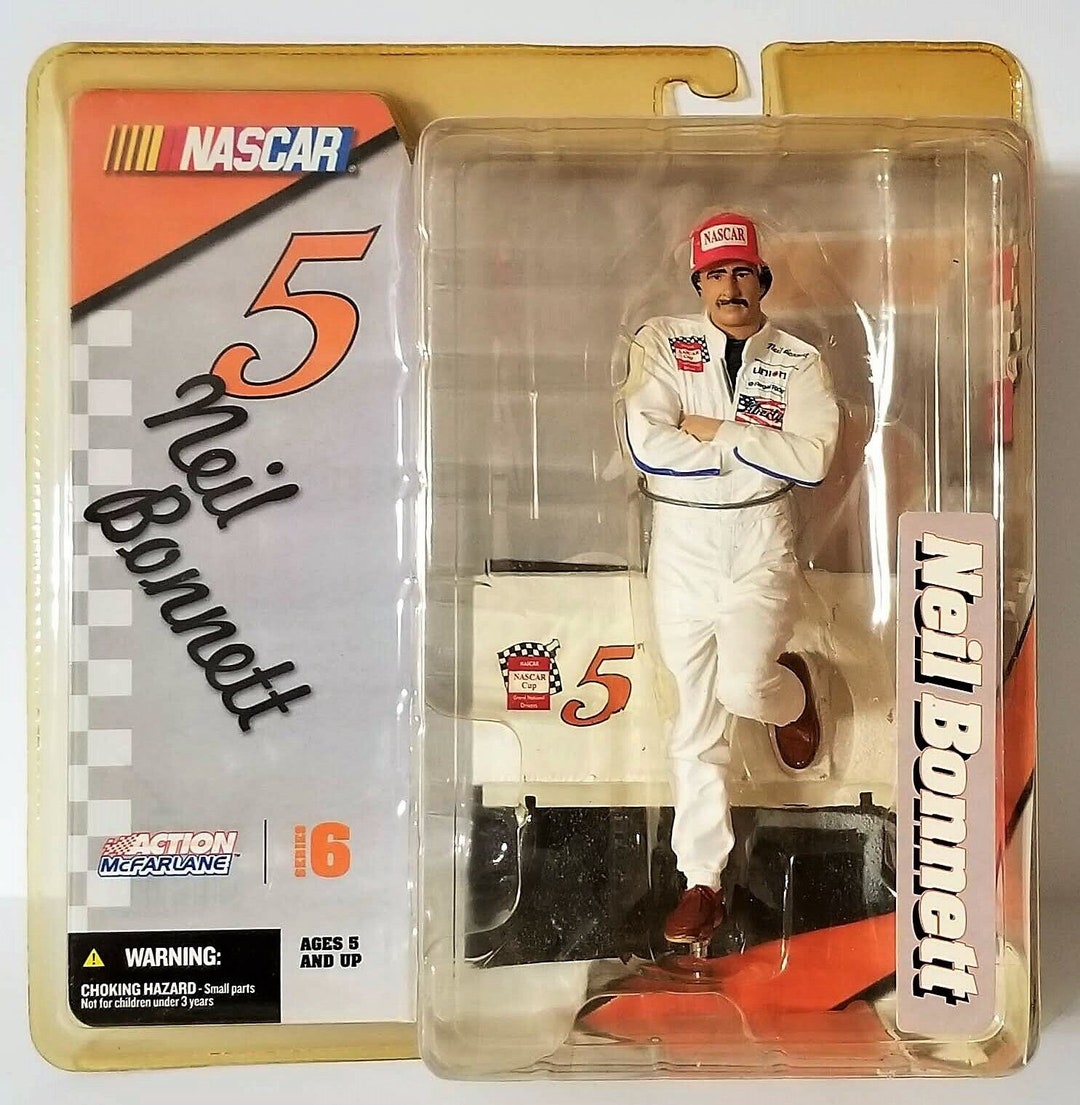 Mcfarlane NASCAR #5 Neil Bonnett Series 6 White Firesuit With Hat ...