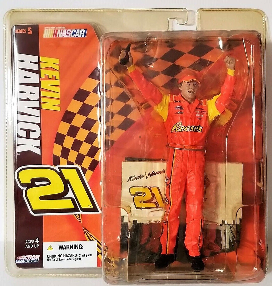 Mcfarlane NASCAR #21 Kevin Harvick Series 5 Reese's Firesuit Race ...