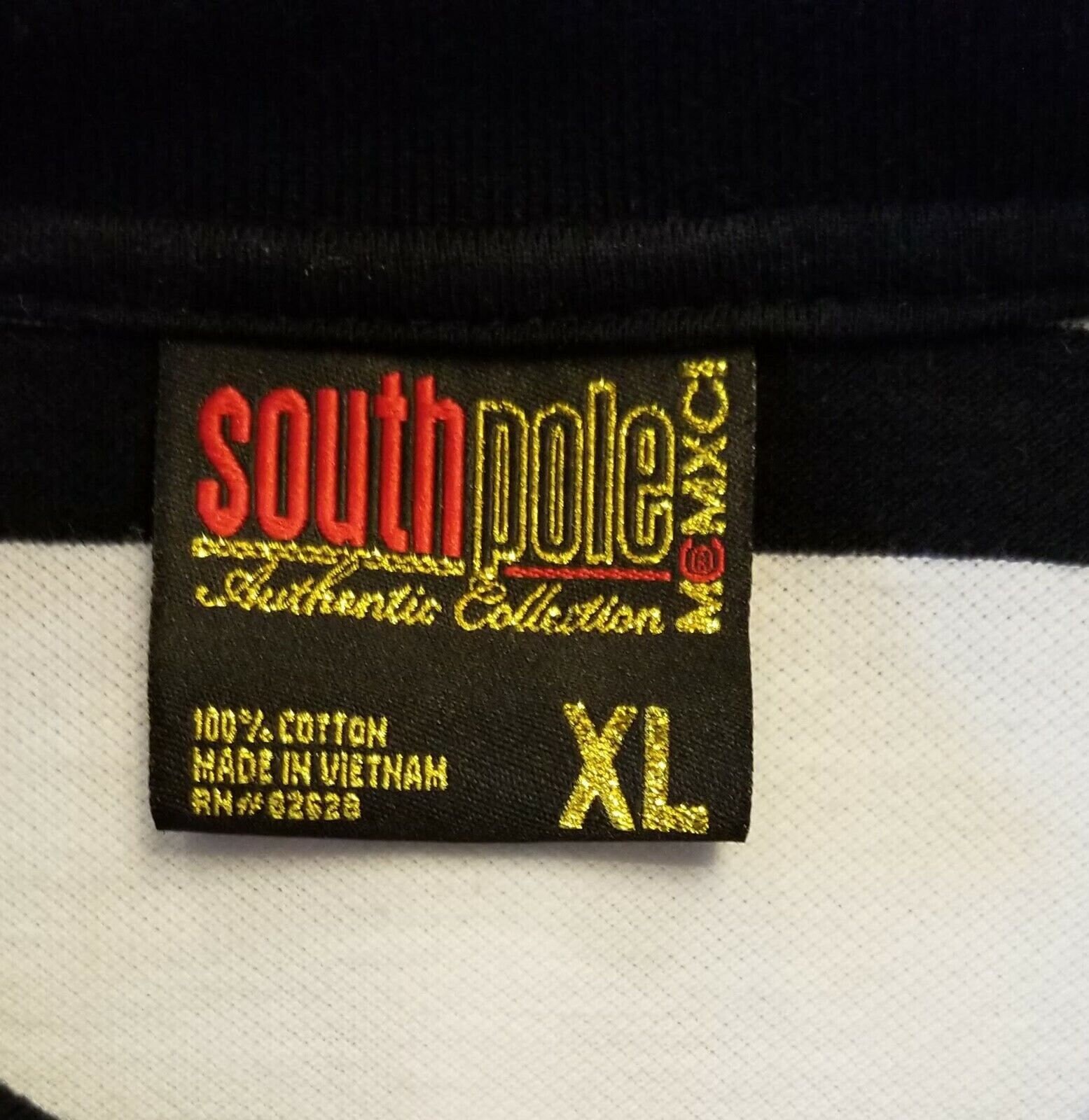 Men's Southpole Authentic Collection 90s Polo Shirt White, Red and ...