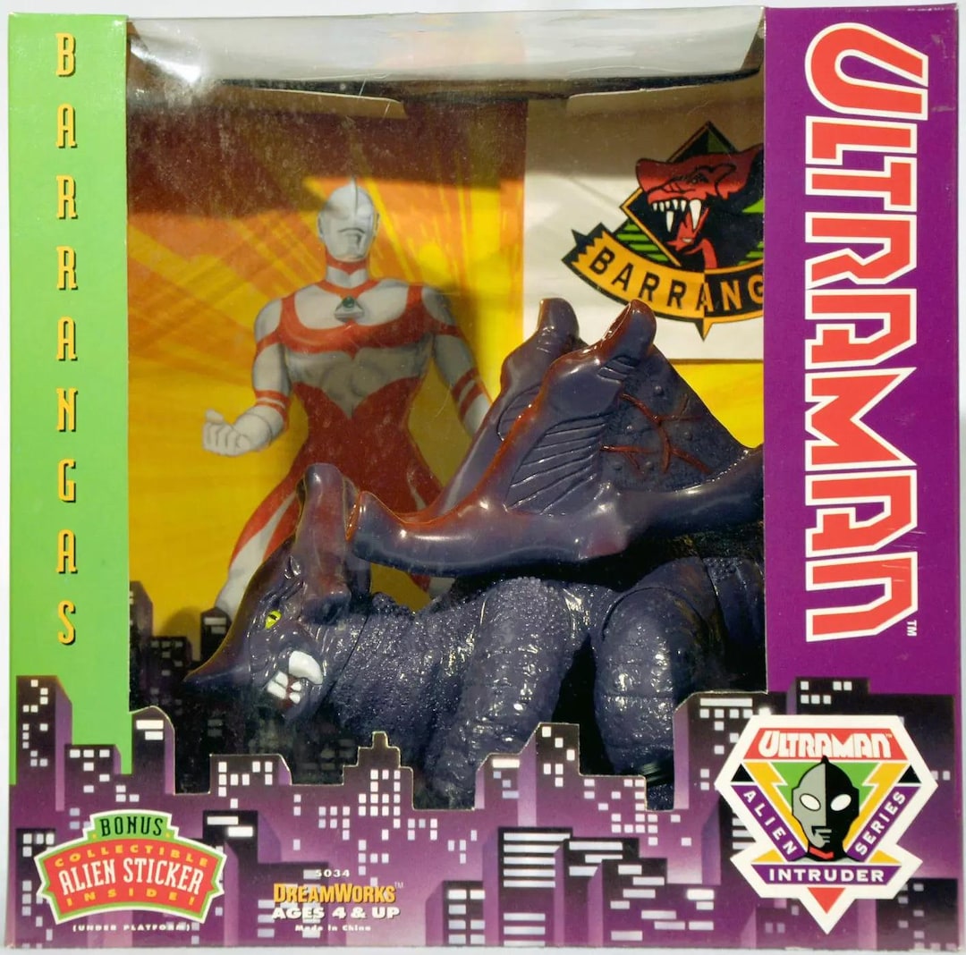 1991 Dreamworks ULTRAMAN Alien Intruder Series Barrangas Action Figure ...