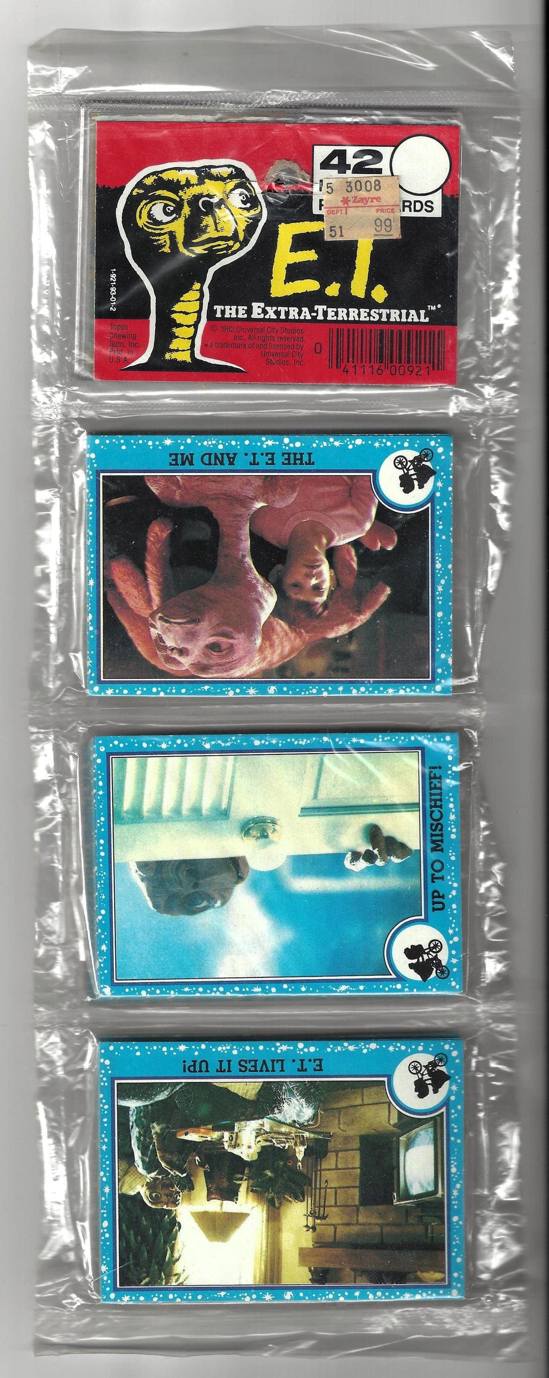 1982 Topps E.T. Trading Cards Rack Pack, Factory Sealed - Etsy