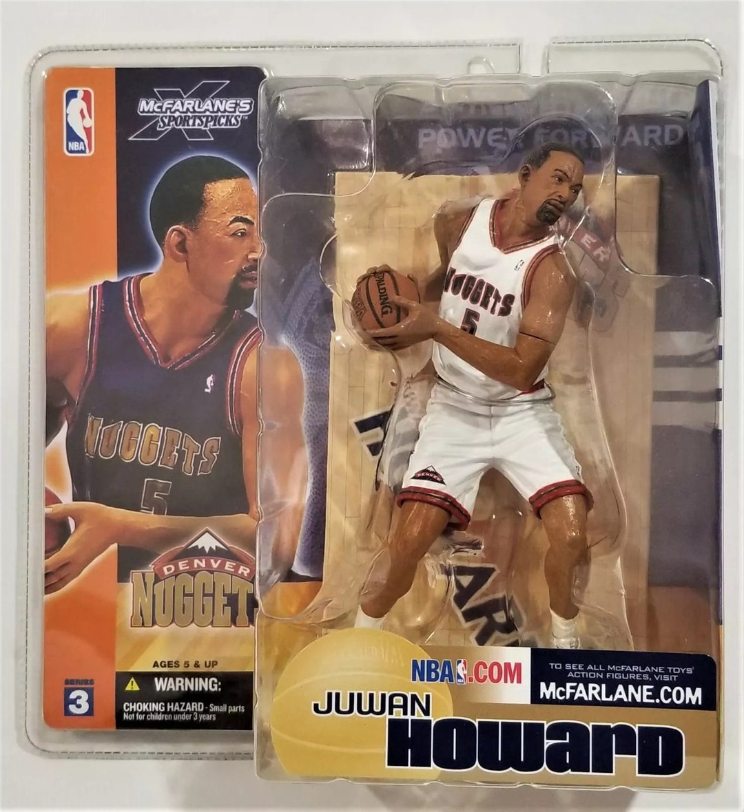 Mcfarlane Juwan Howard NBA Series 3 Denver Nuggets Variant White Jersey ...