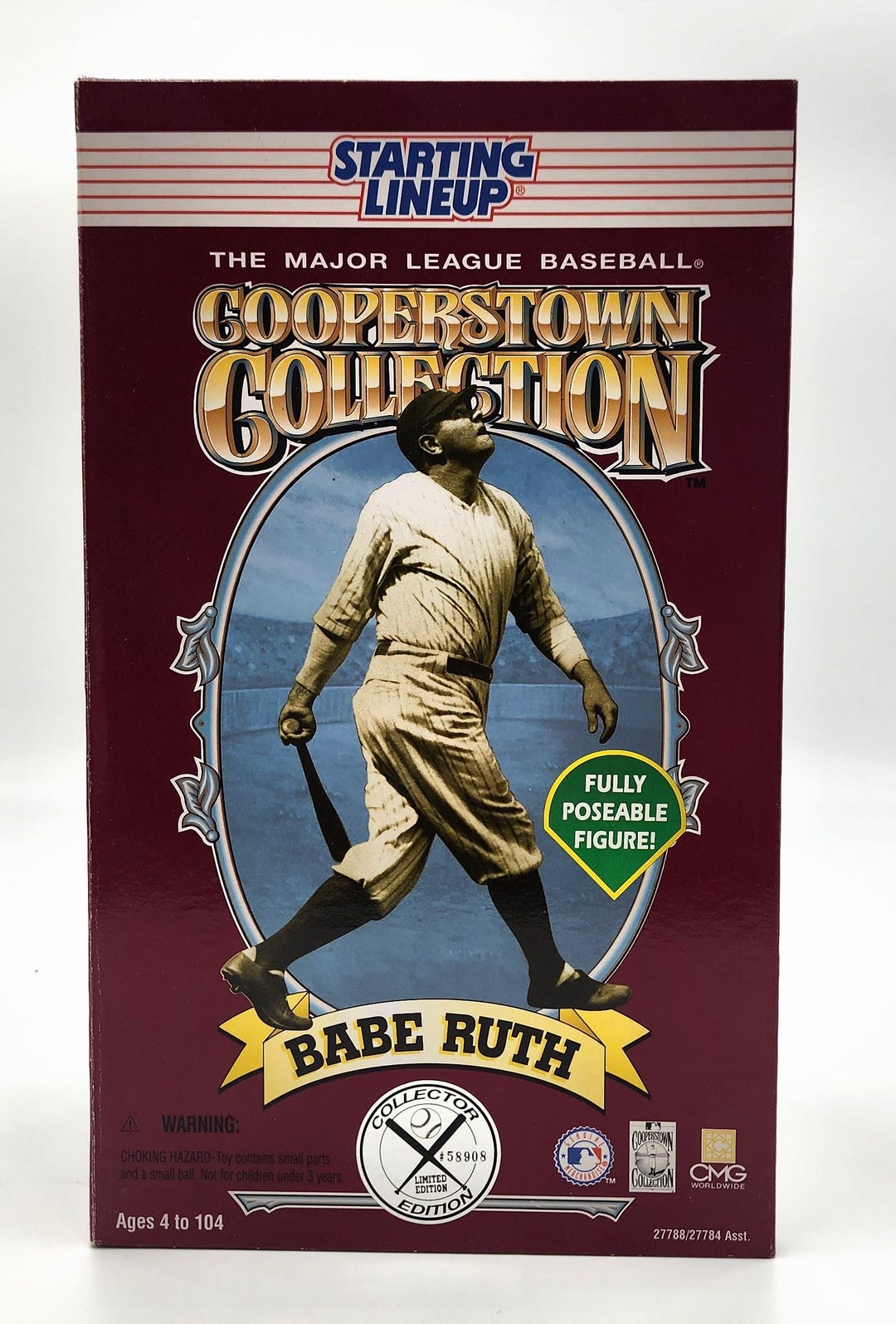 Babe Ruth 12" Poseable Action Figure, 1996 Cooperstown Collection - Etsy