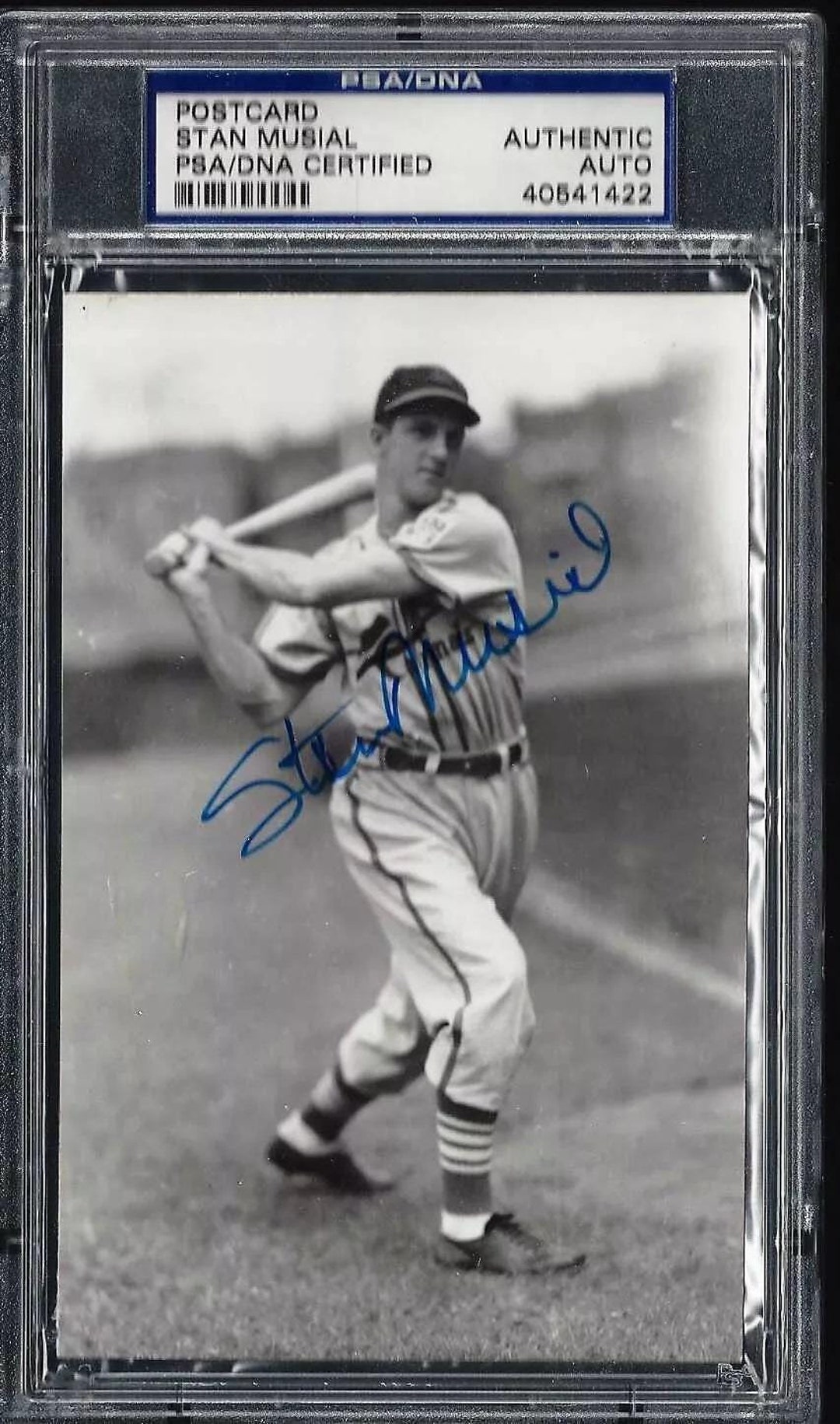 Stan Musial Signed Photo Postcard, St. Louis Cardinals, PSA/DNA ...