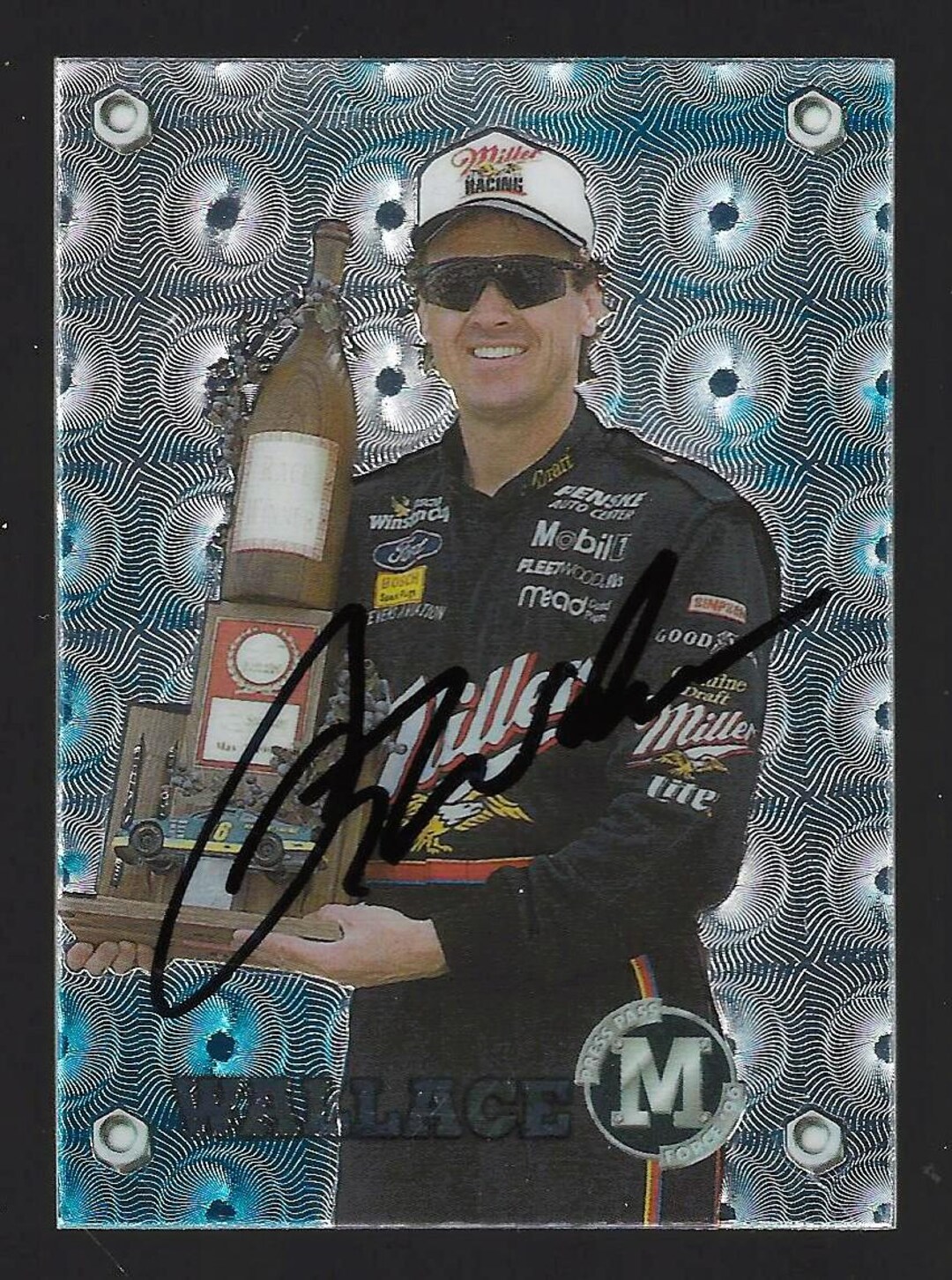 Rusty Wallace Autograph NASCAR Card, 1996 Press Pass - Etsy