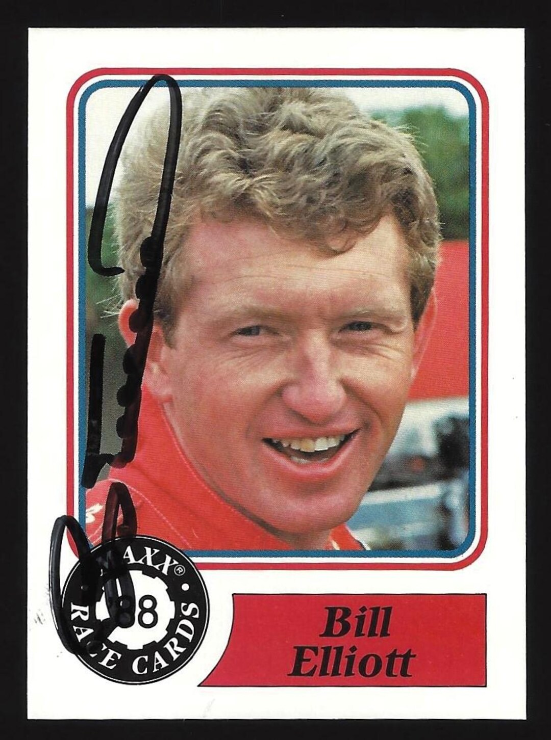 1988 Maxx #50 Bill Elliott Autograph Signed Charlotte Race NASCAR ...