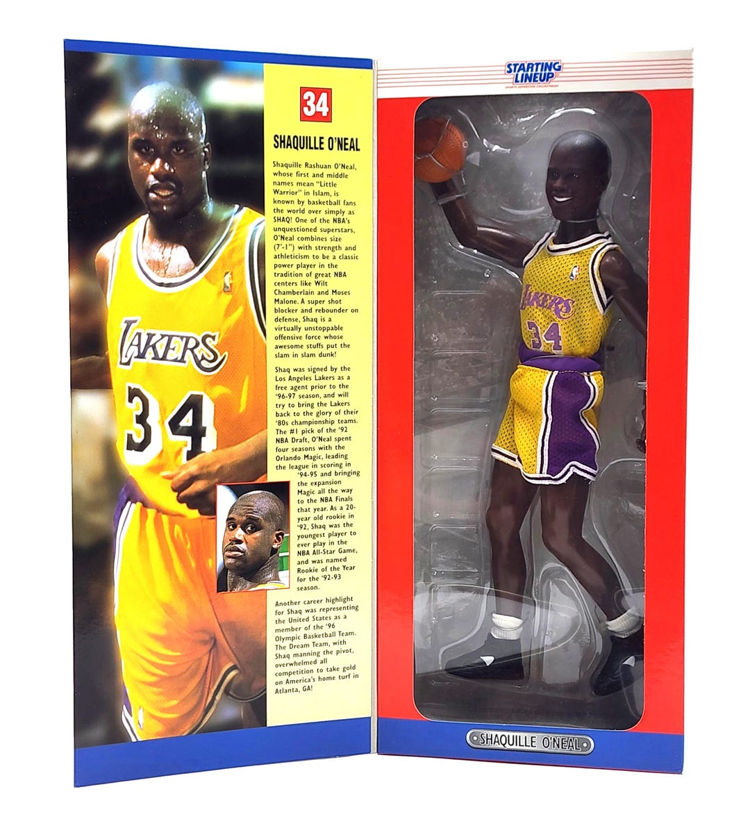 Shaquille O'neal 1997 Kenner Starting Lineup 14" Sports Figure Limited ...