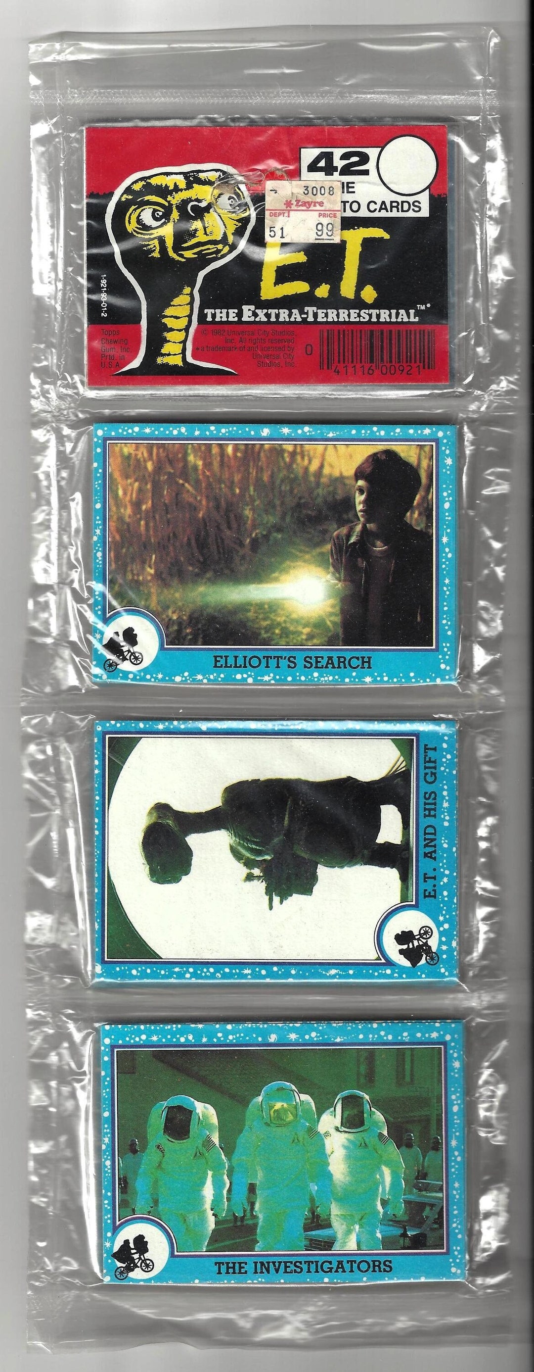 1982 Topps E.T. Trading Cards Rack Pack, Factory Sealed - Etsy