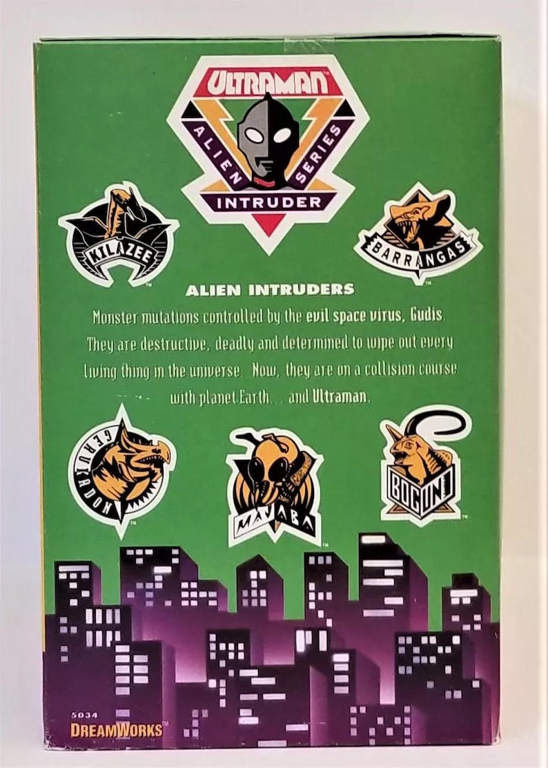 1991 Dreamworks ULTRAMAN Alien Intruder Series Barrangas Action Figure ...