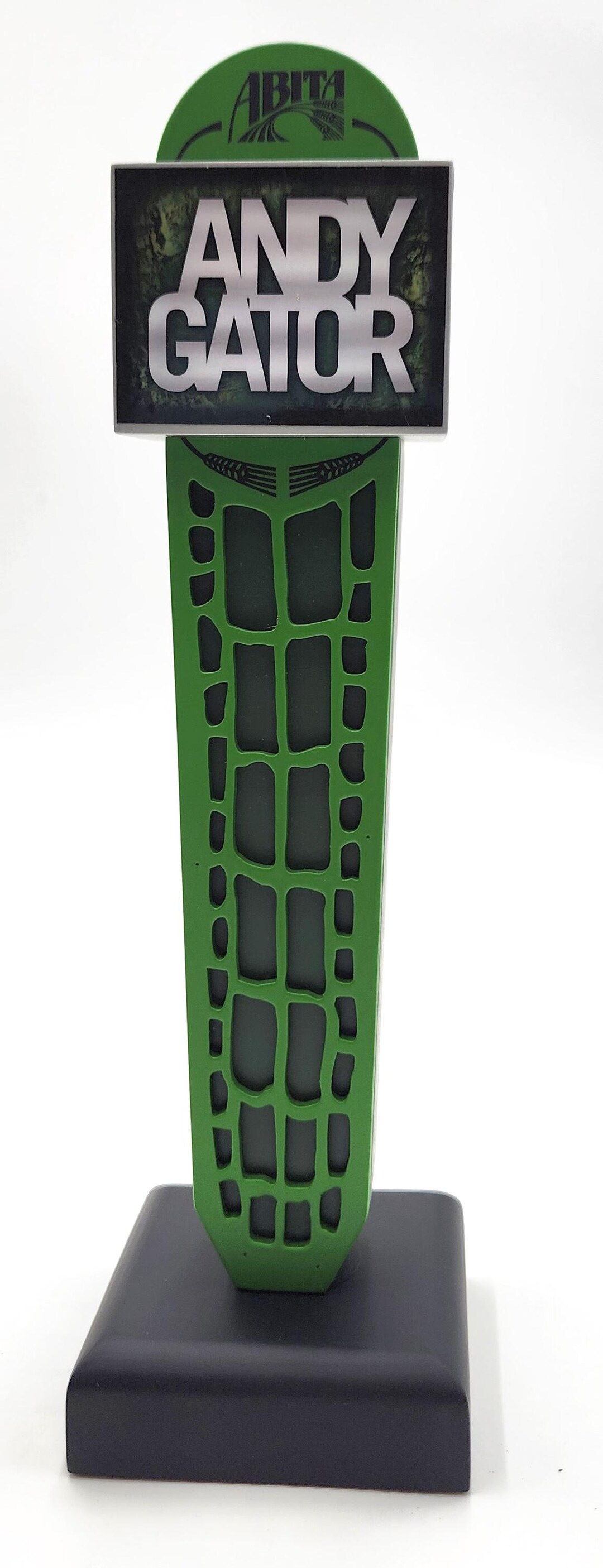 Abita Brewing Company Andy Gator Beer Green Alligator Tail Cut Design ...