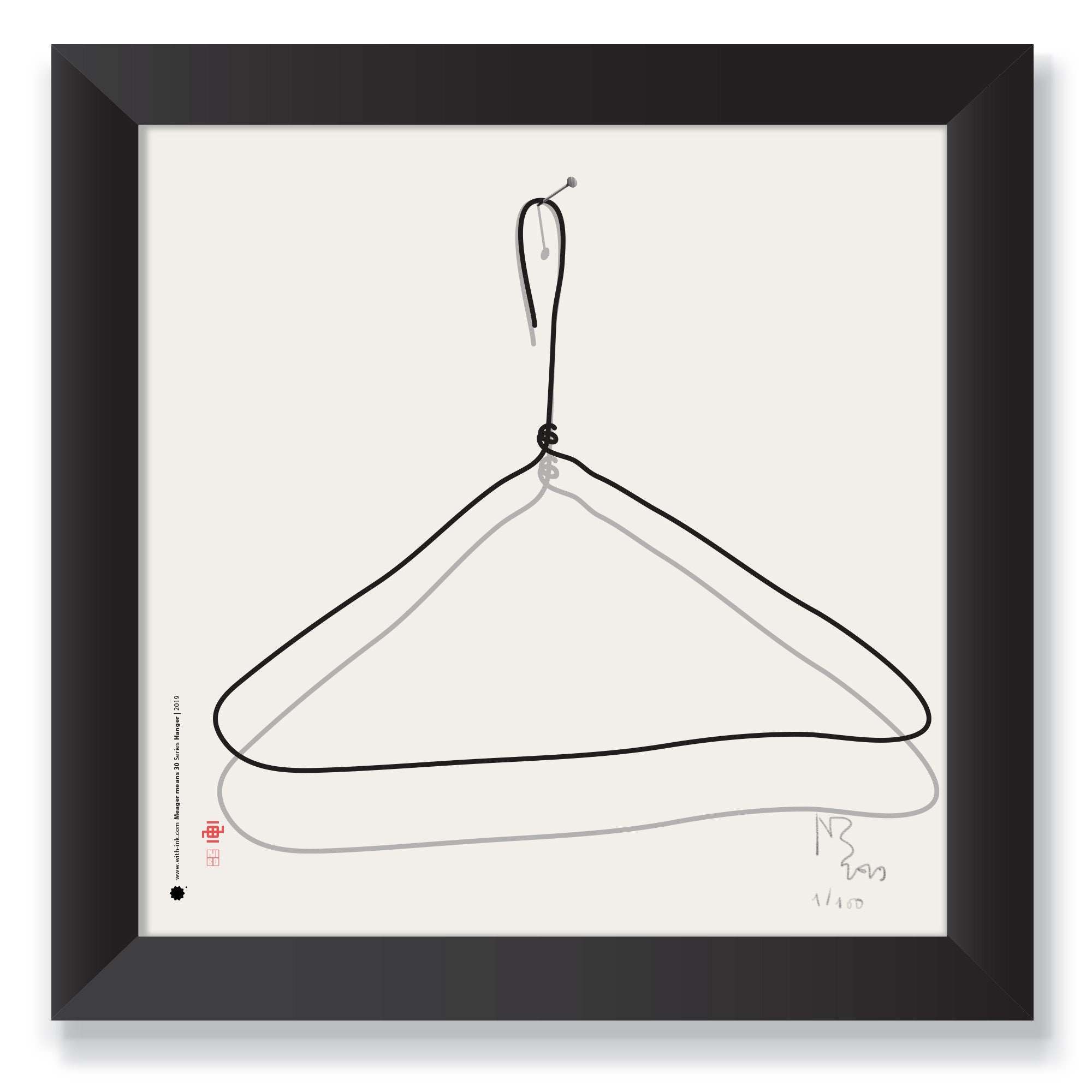 Meager Means Series hanger 30x30cm Giclée Print 1/100 - Etsy UK