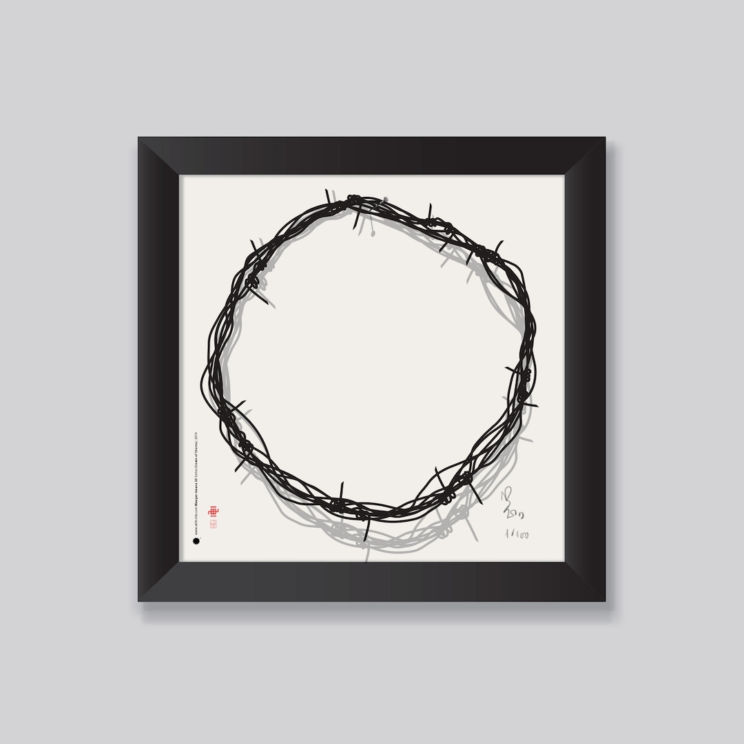 Meager Means Series crown of Thorns 30x30cm Giclée Print 1/100 - Etsy